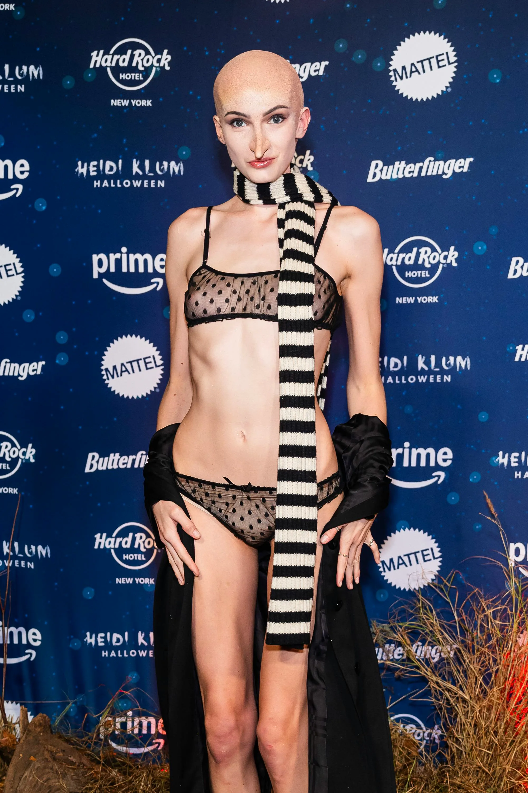 Alex Consani Frees the Nipple at Heidi Klum's Halloween Party as a Sexy Gru