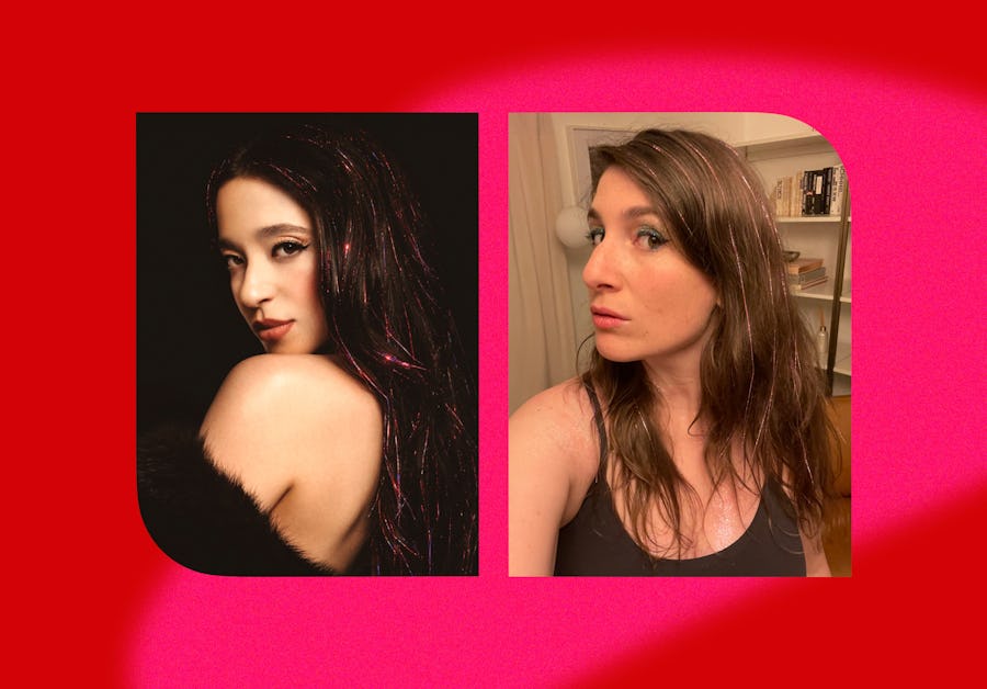 I Tried Anora's Tinsel Hair Extensions. Here's What Happened.