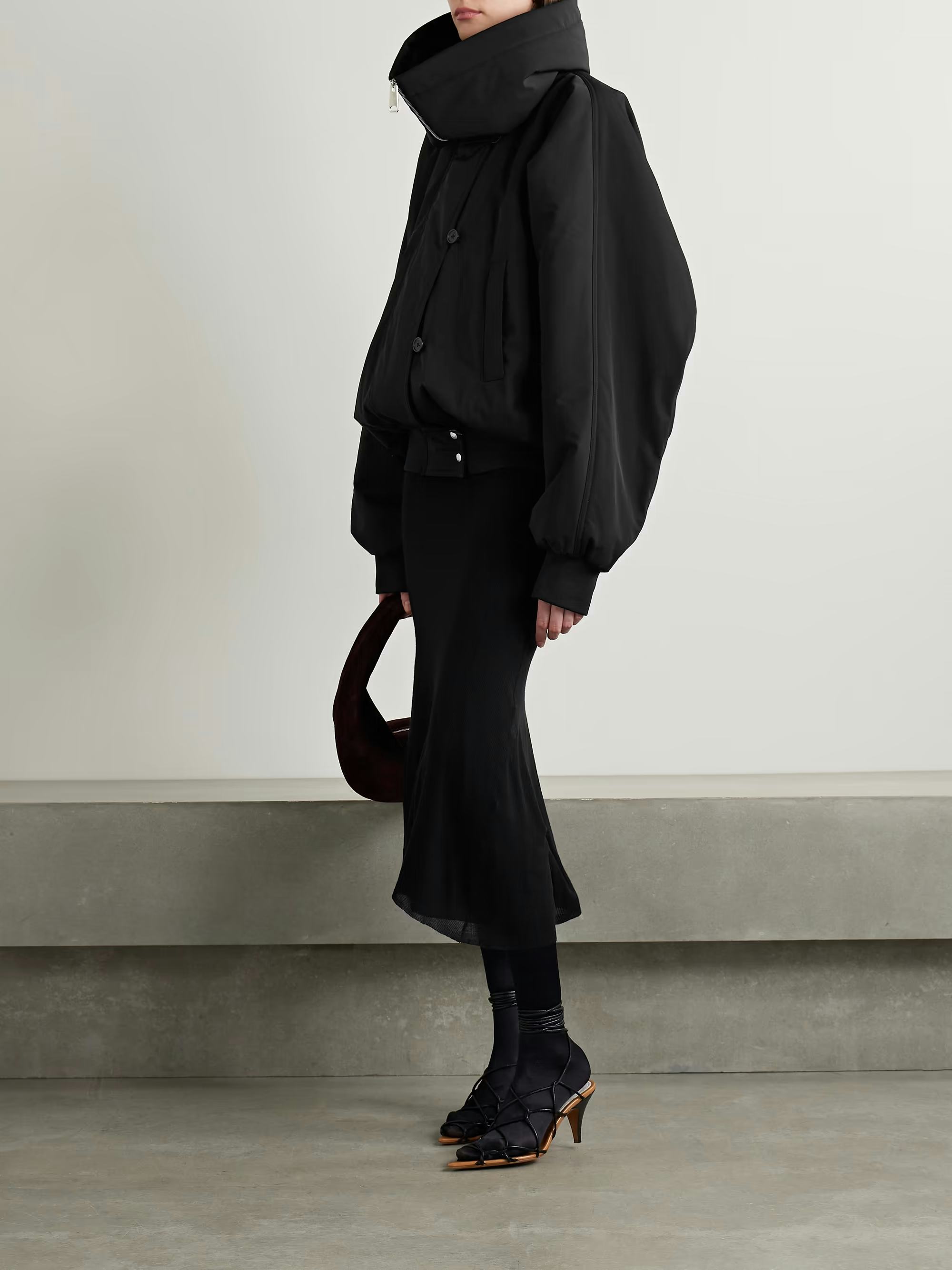 Funnel-Neck Coats Are The Runway Trend Every Brand Is Co-Signing