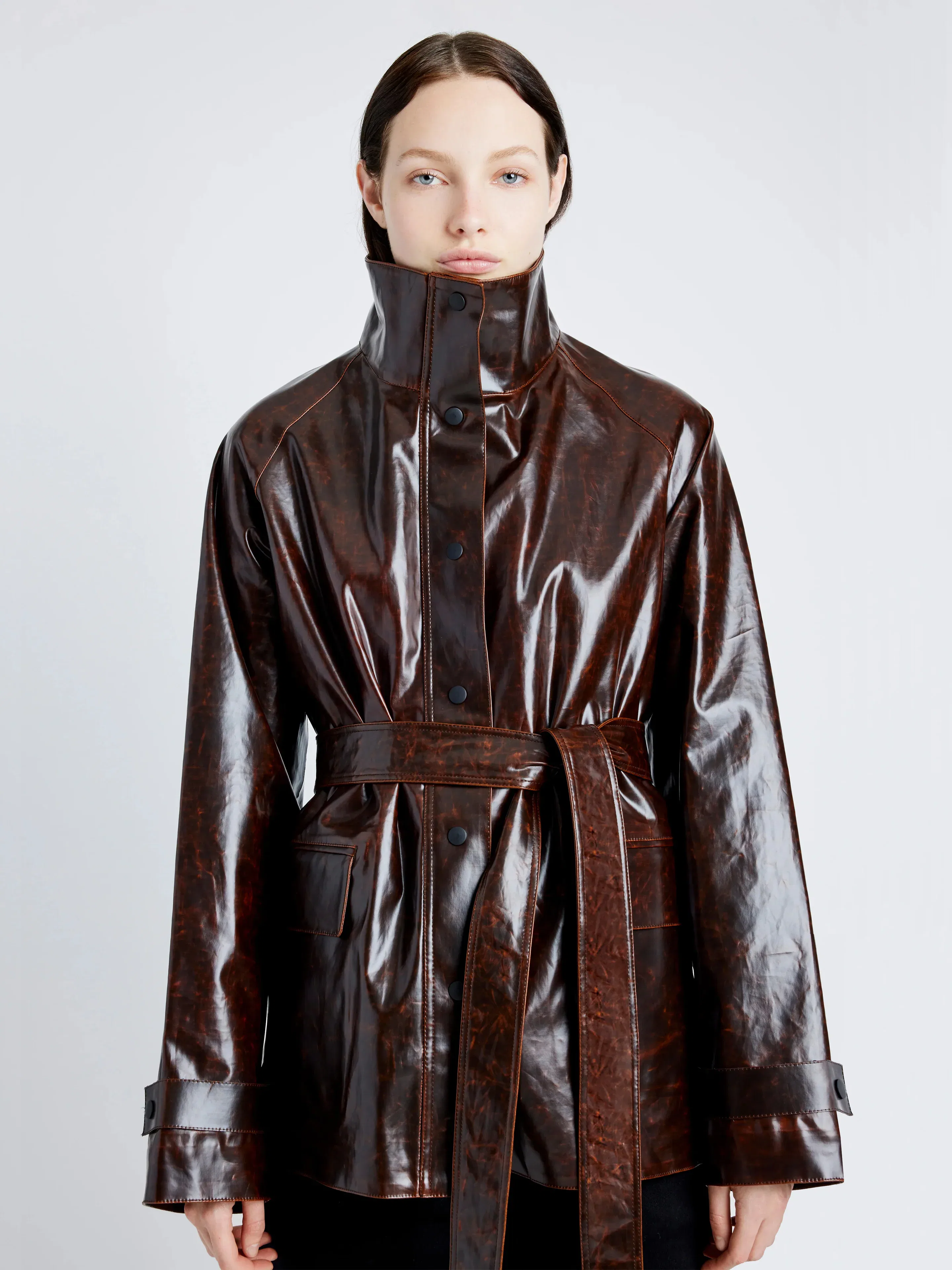 Funnel-Neck Coats Are The Runway Trend Every Brand Is Co-Signing