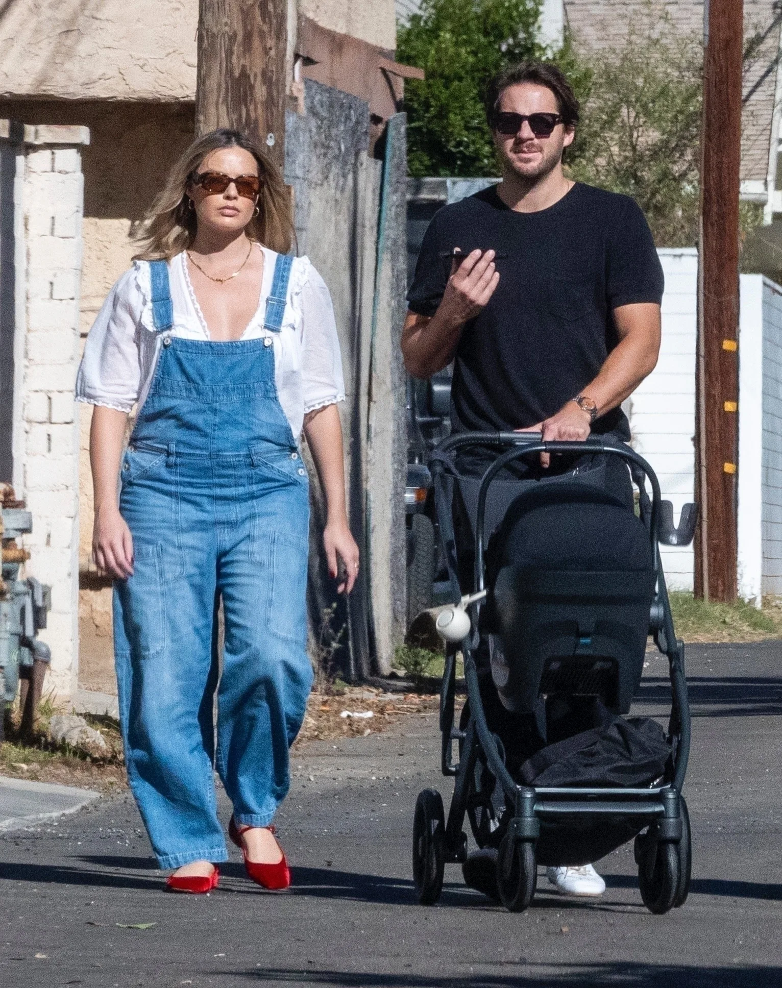 Margot Robbie's Denim Overalls Marked Her First Outing As A Mom