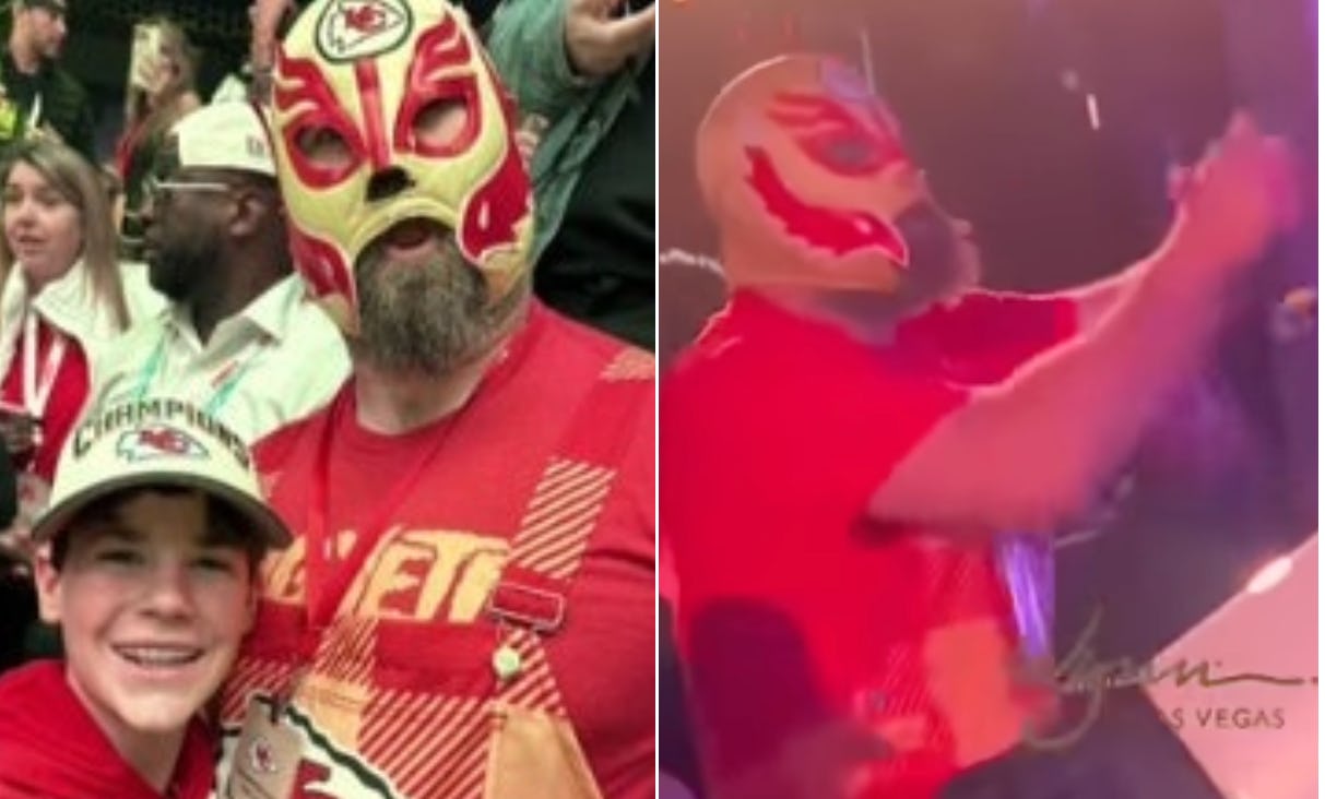 Jason Kelce Accidentally "Commandeered" Luchador Mask From 8th Grader
