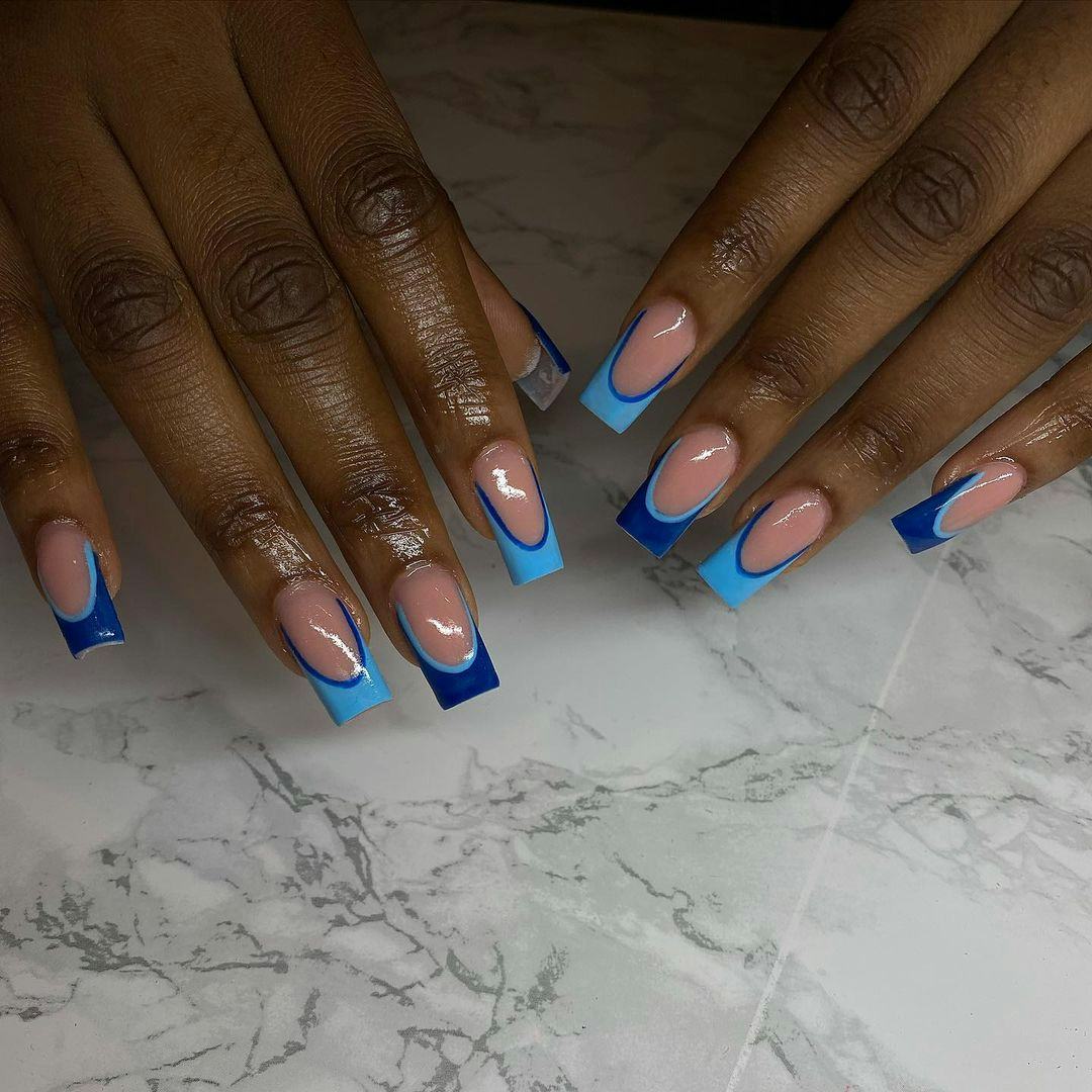21 Blue Nail Ideas That Give Off Cool-Girl Vibes