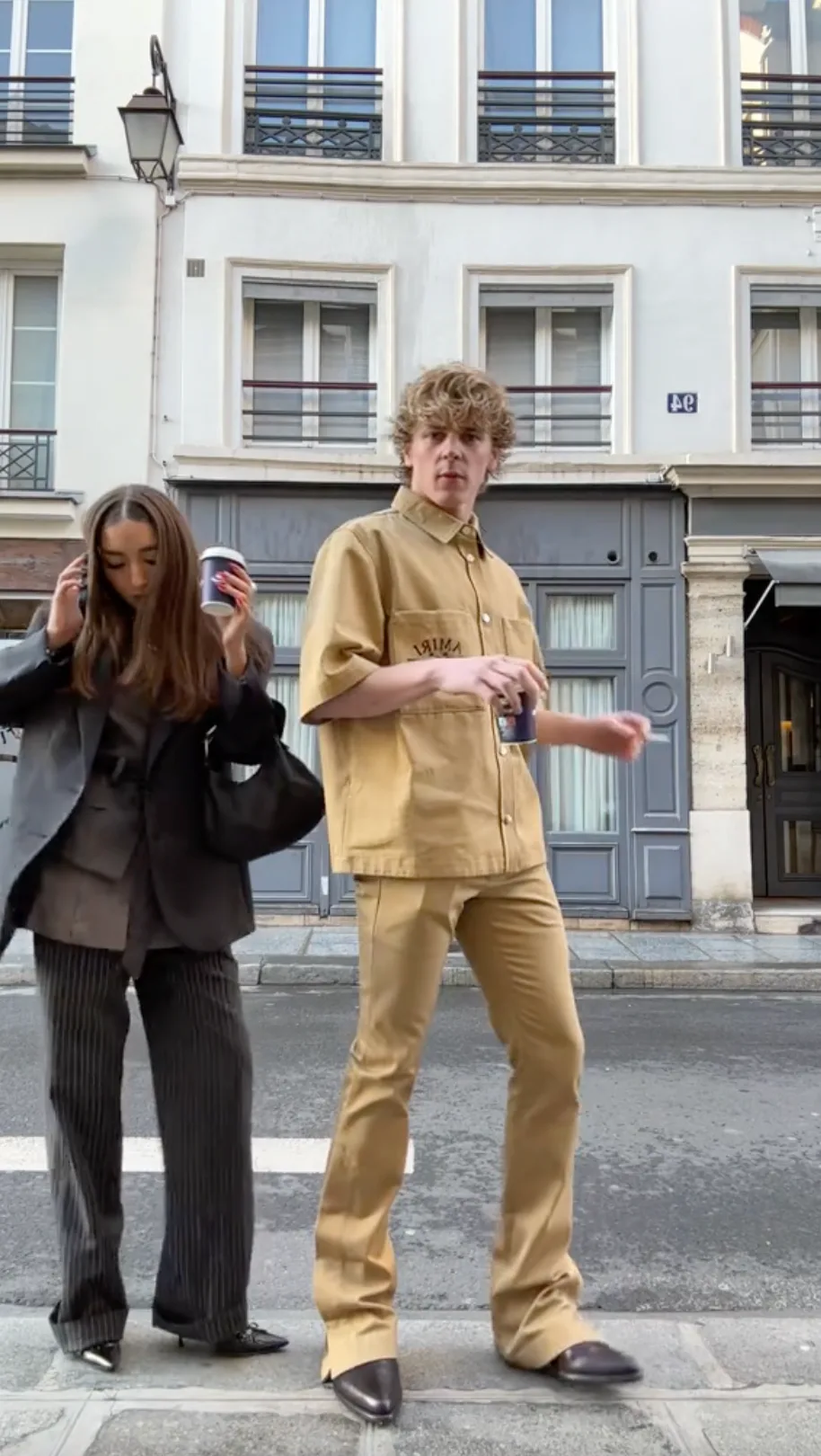 Jack Wright Tracks His Screen Time At Paris Fashion Week F/W 2024