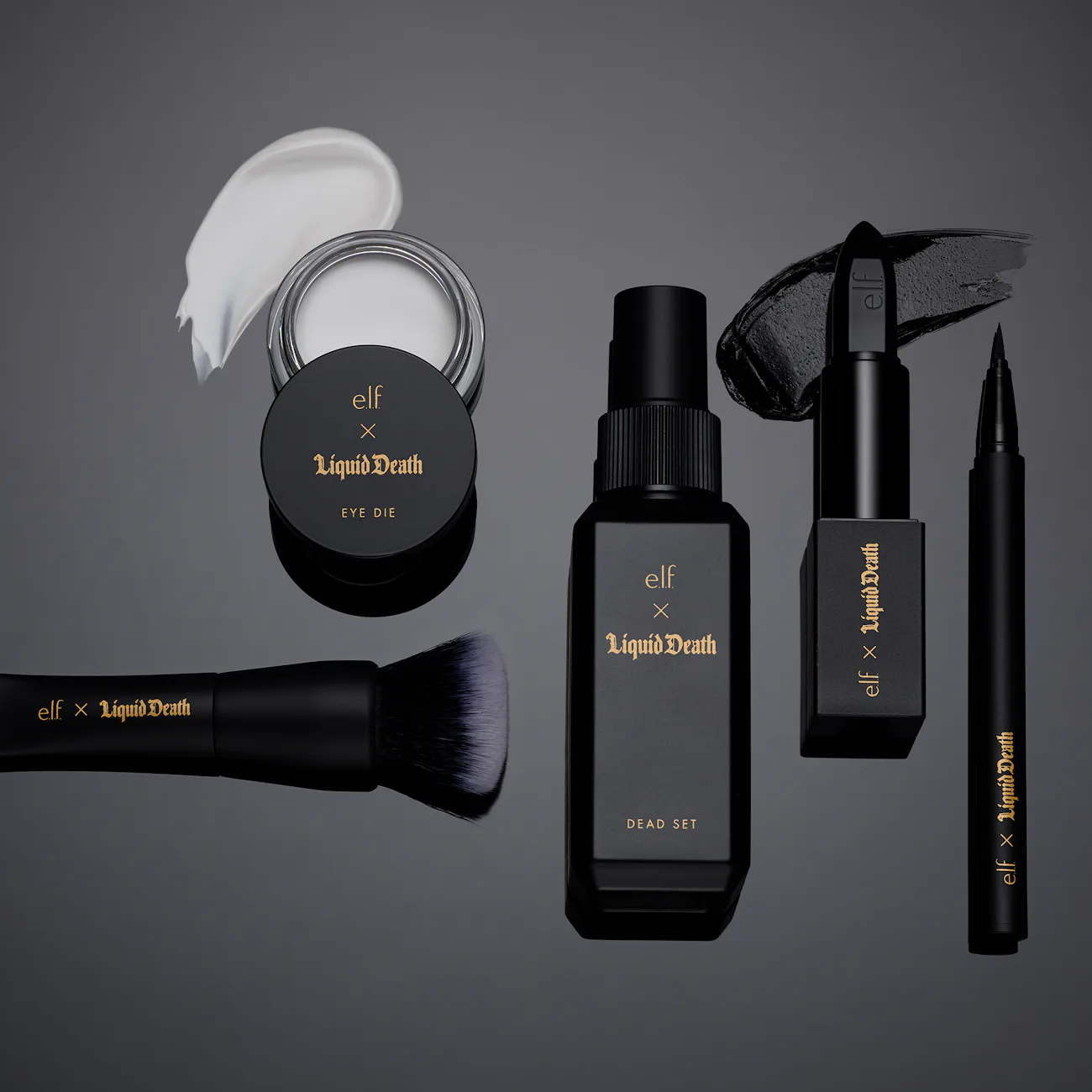 E.l.f. Cosmetics x Liquid Death Corpse Paint Makeup Vault Collab 2024