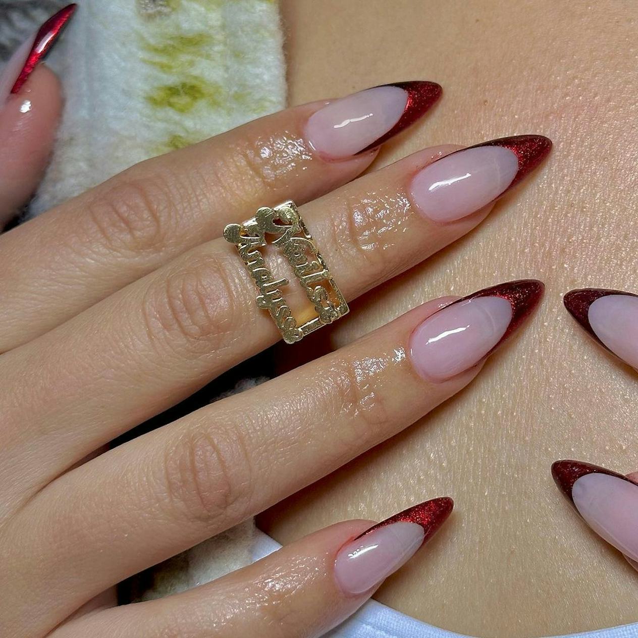 12 Red French Tip Nail Designs To Try For A "Cherry Girl” Summer