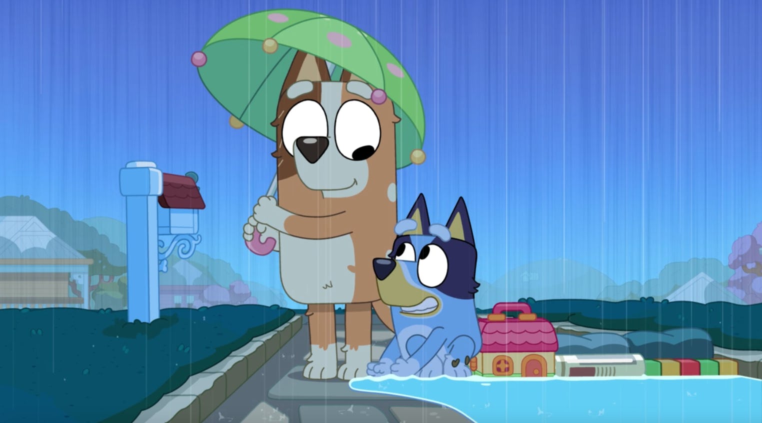 5 'Bluey' Water Games To Play In Pools, Sprinklers, Streams, & More