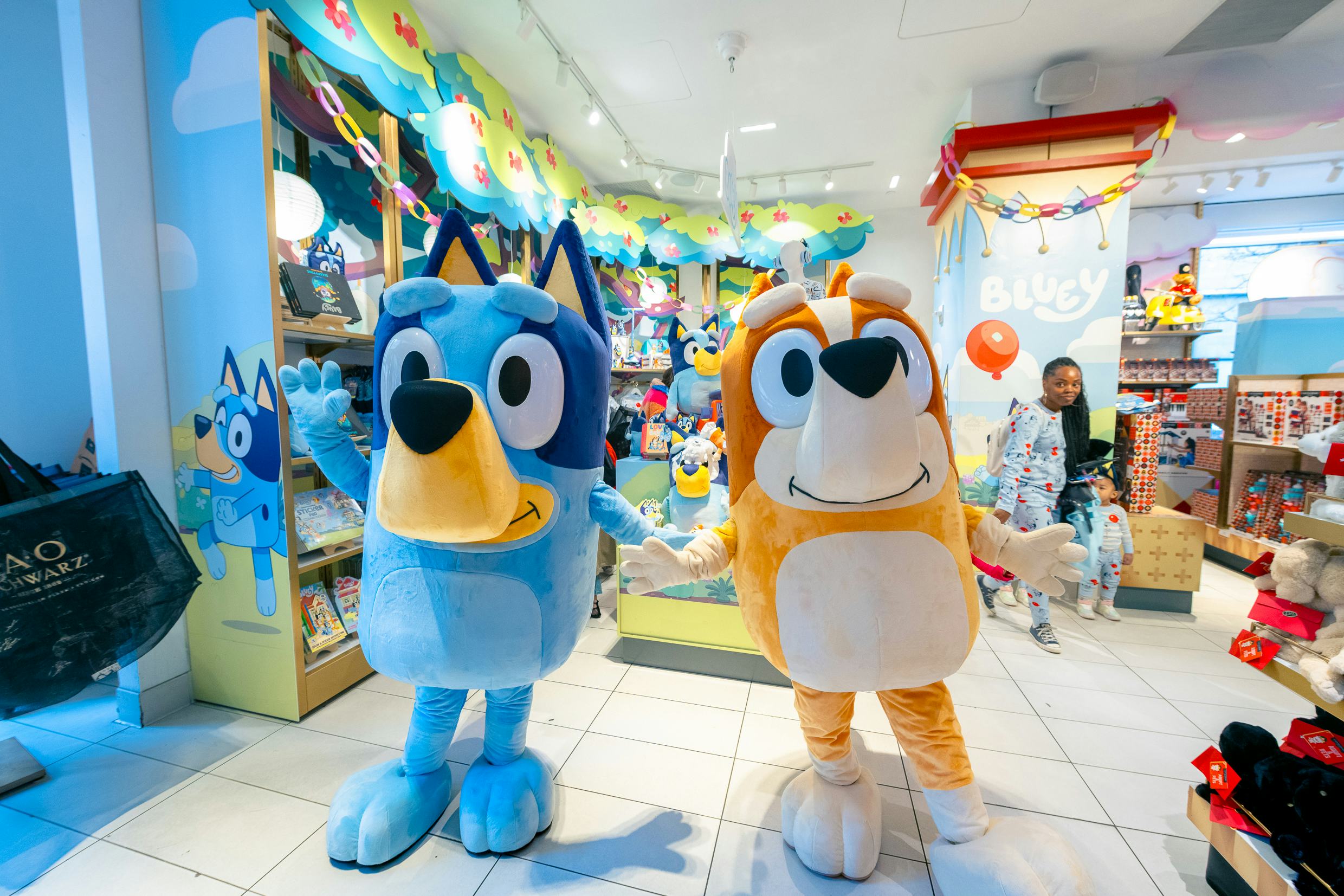 'Bluey' Pop-Up Shop At FAO Schwarz Gives Kids The Chance To Meet Bluey