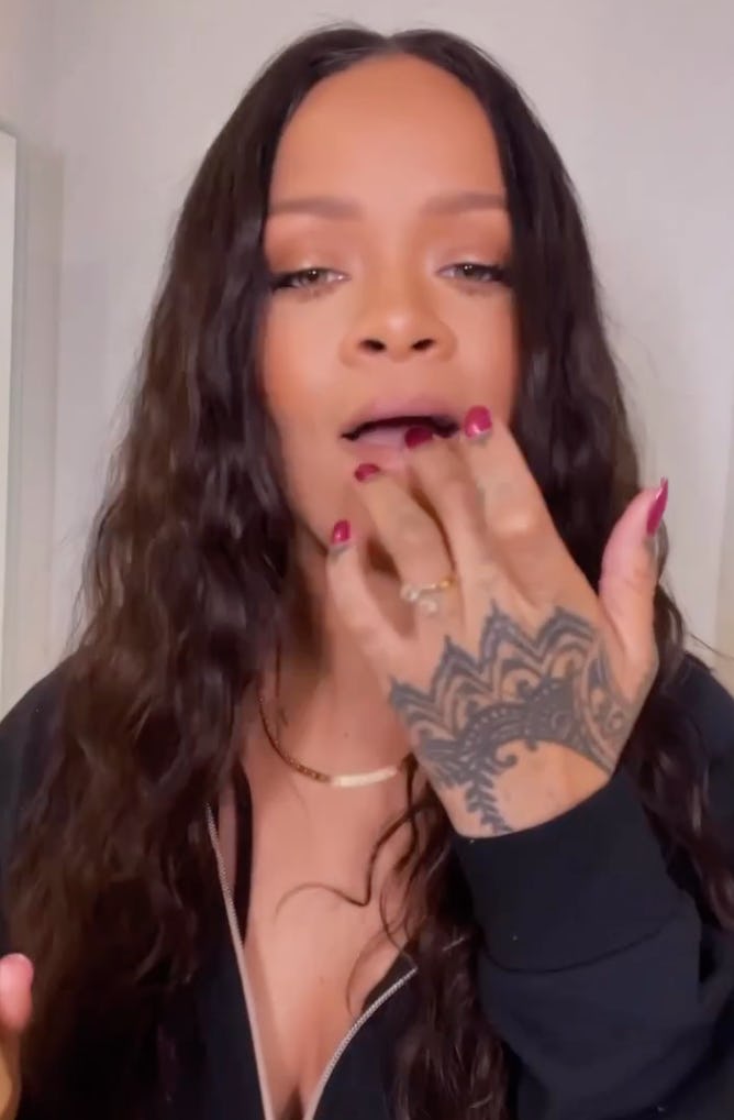 Rihanna's Nails Are Always Done In A Cool Design Or Trendy Color