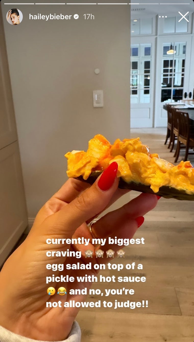 Hailey Bieber's "Biggest" Pregnancy Craving Combo Actually Sounds ...