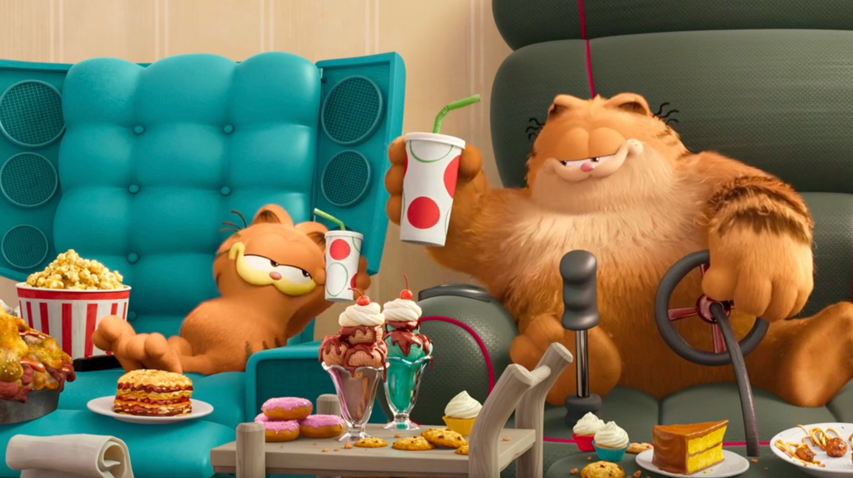 'The Garfield Movie' Exclusive Clip Sees Garfield Bond With His Dad Vic