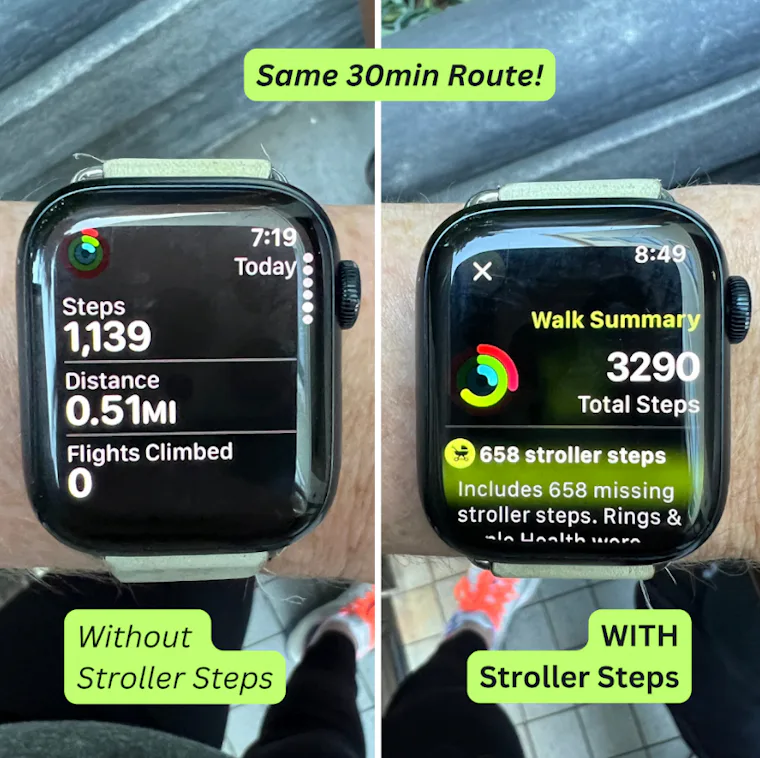 This App Counts Your Steps On Stroller Walks & Is A Major Game-Changer