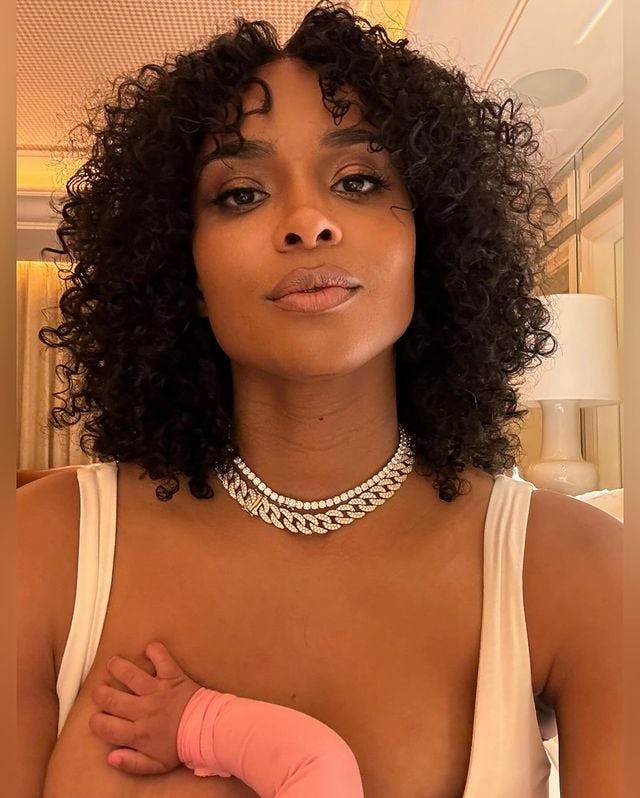 Ciara's Natural Curls Now Feature The Cutest Pair Of Baby Bangs
