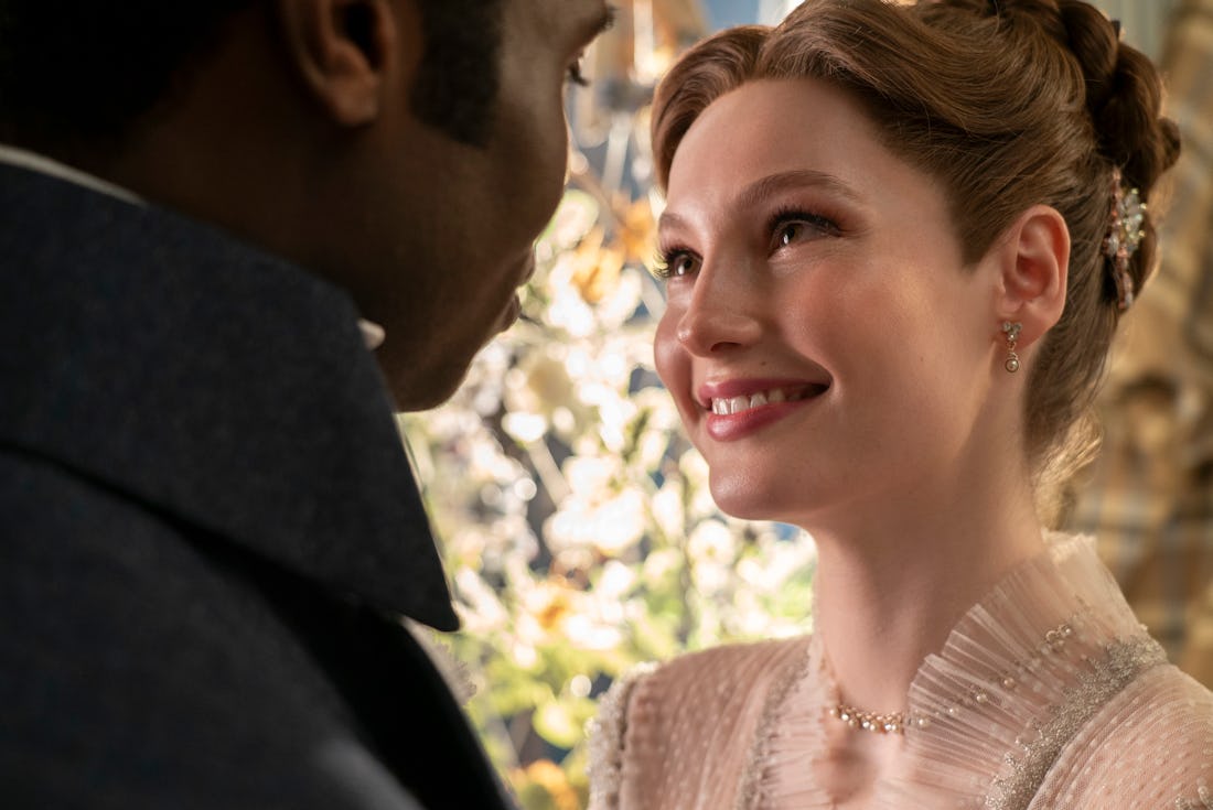On 'Bridgerton,' Francesca's Wedding Dress Was A Sheer Delight