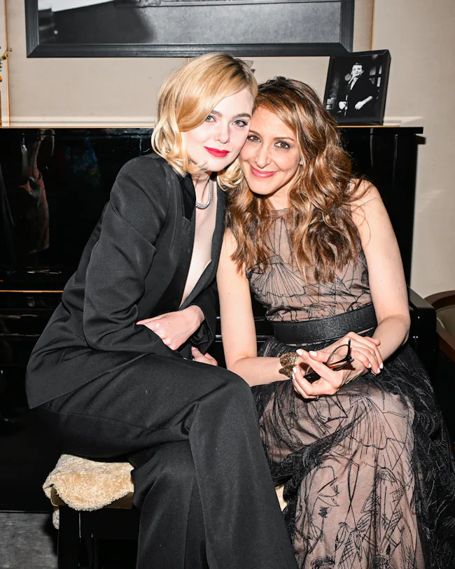 Elle Fanning Sarah Paulson Pebble Bar Tonys Afterparty Photos