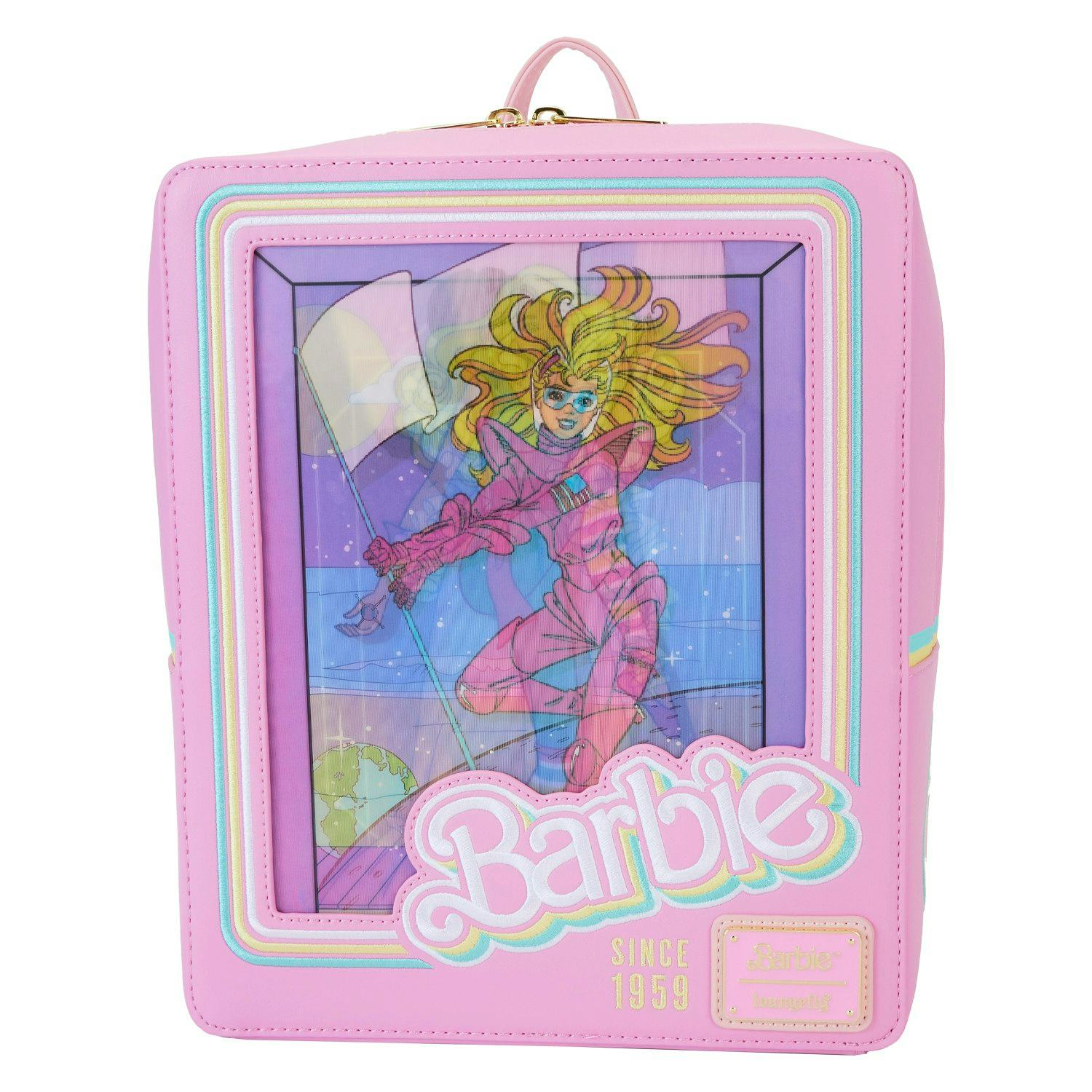 The Loungefly x Barbie Collection Features Hologram Backpacks, Jackets ...