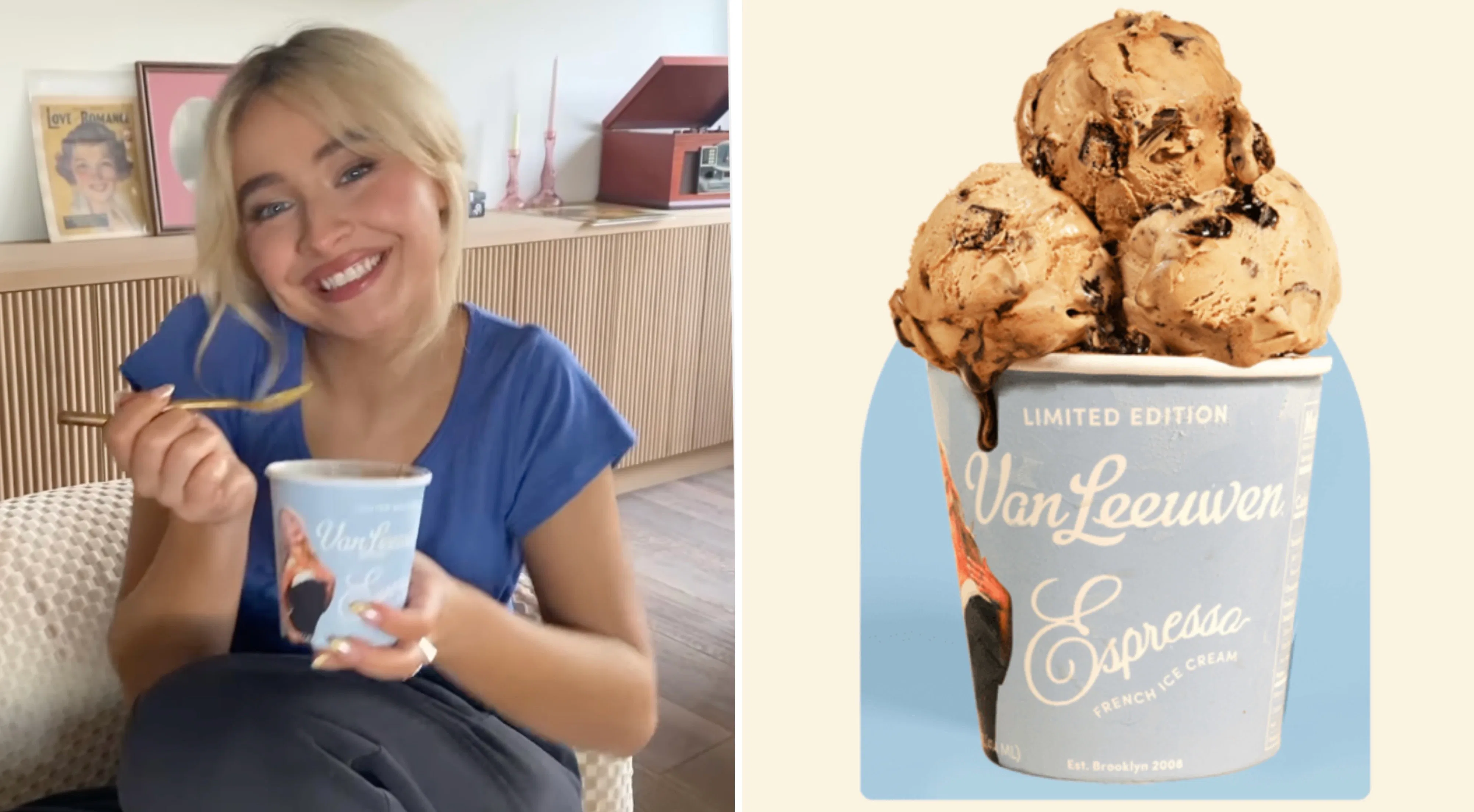 I Tried Sabrina Carpenter's "Espresso" Ice Cream From Van Leeuwen