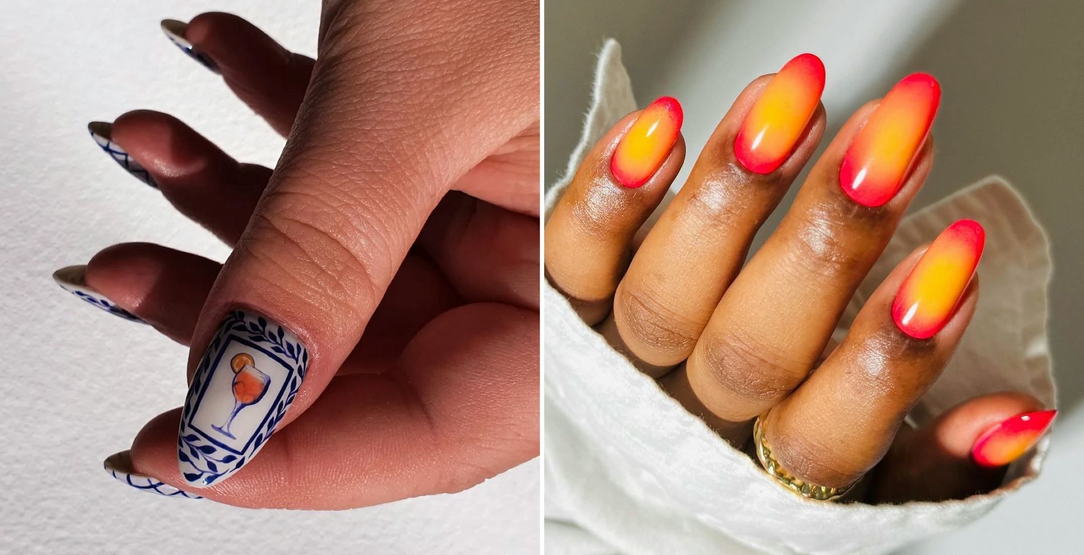 "Aperol Spritz Nails" Are A Refreshing Choice For Summer