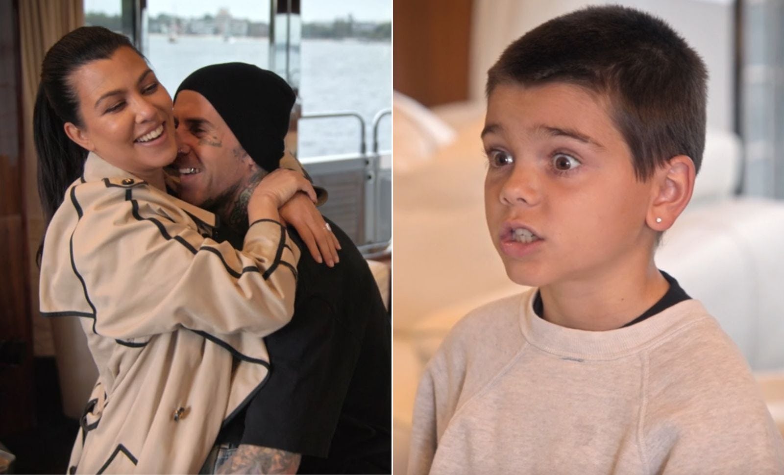 Reign Disick's Reactions To Kourtney & Travis' Kisses Are So Real