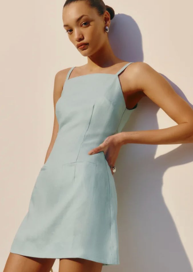 Victoria Beckham’s Pastel Blue Mini Dress Made For The Dreamiest Yacht ...