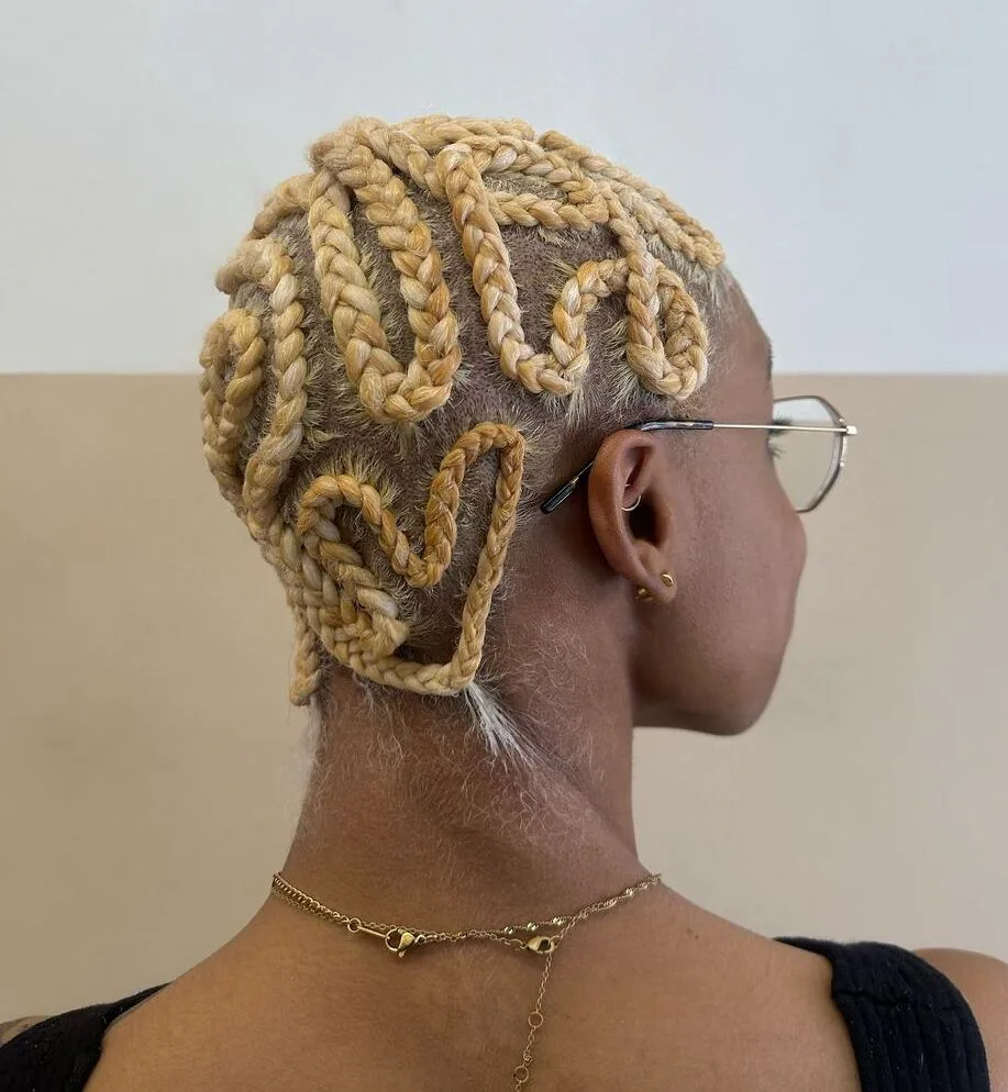 The Braided Baldie Protective Style Mimics Short Hair