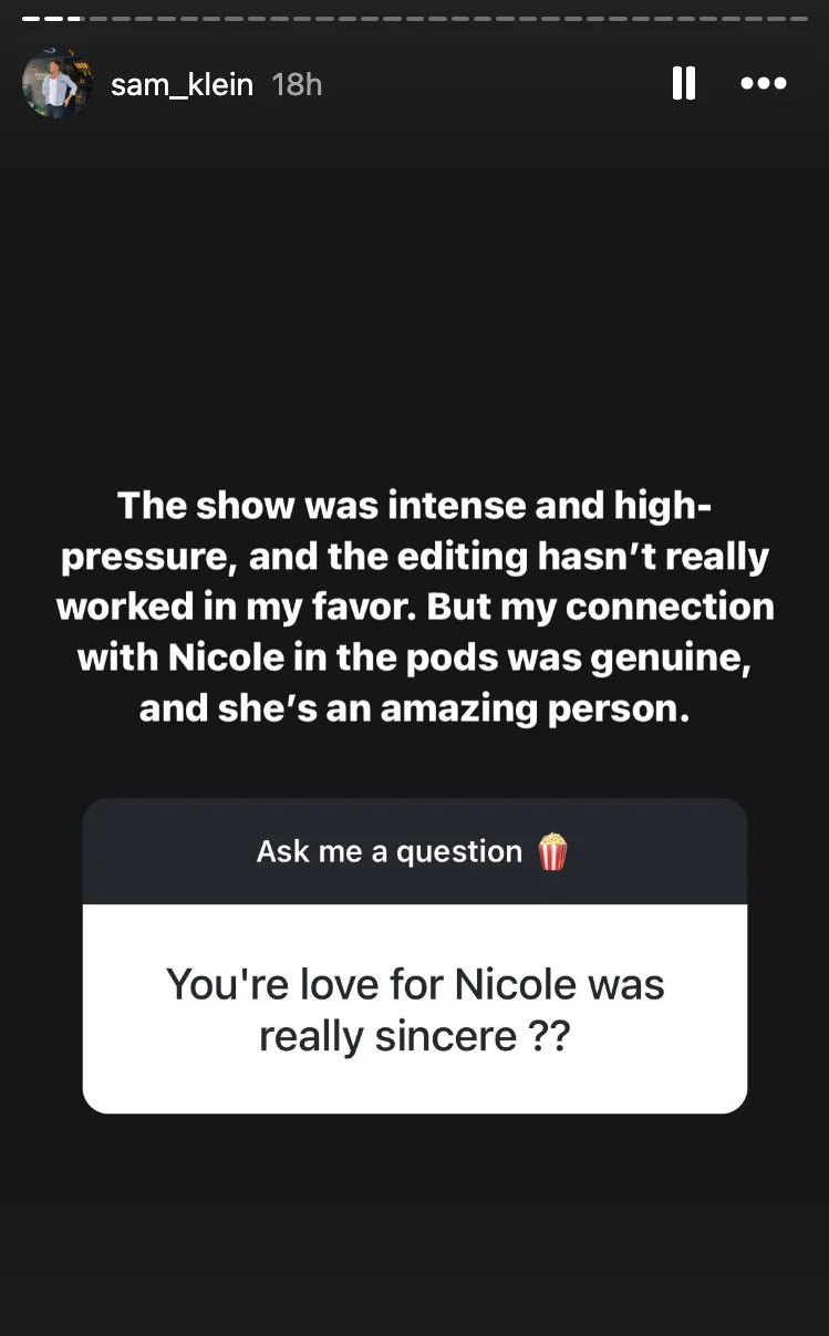 Sam From 'Love Is Blind UK' Says "Editing" Made Him A "Villain"