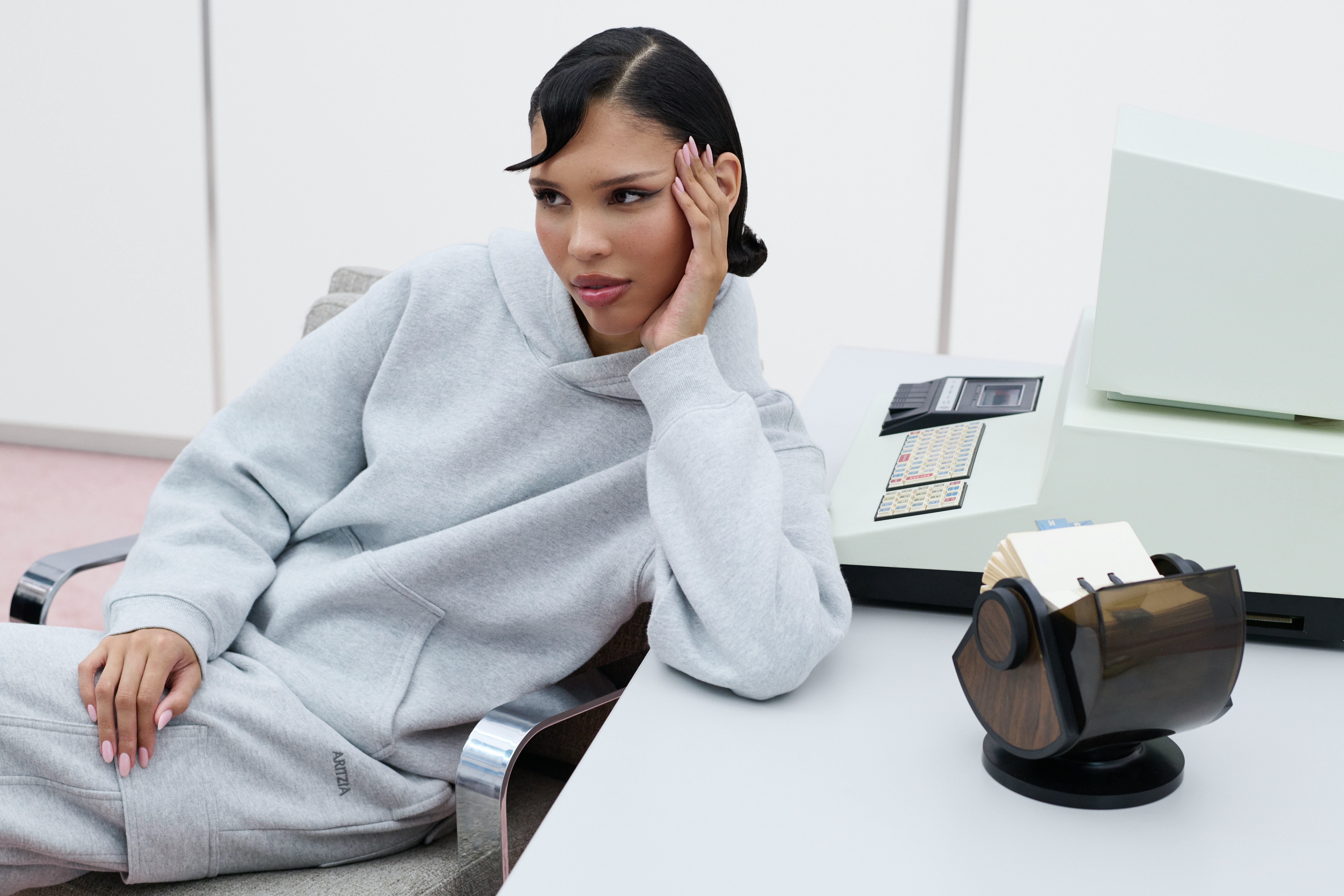 Nara Aziza Smith Aritzia Sweatfleece Campaign Exclusive