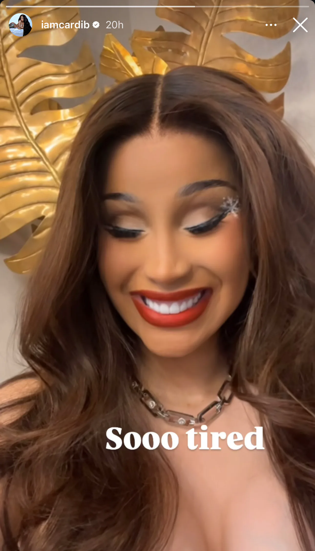 Cardi B's Winter-Themed Makeup Is A Sneak Peek At The Holiday Season