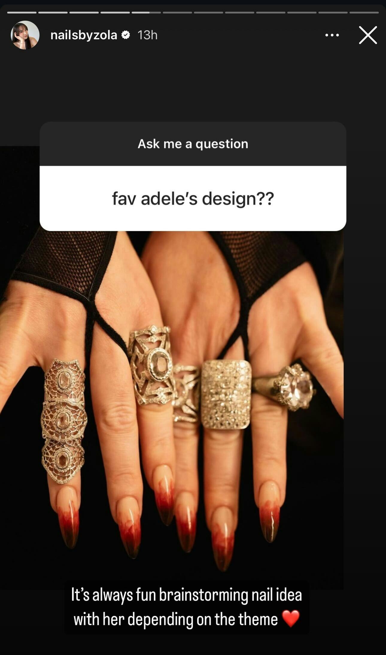 Adele's Detailed 'Bloody' Nails Are So Terrifyingly Realistic