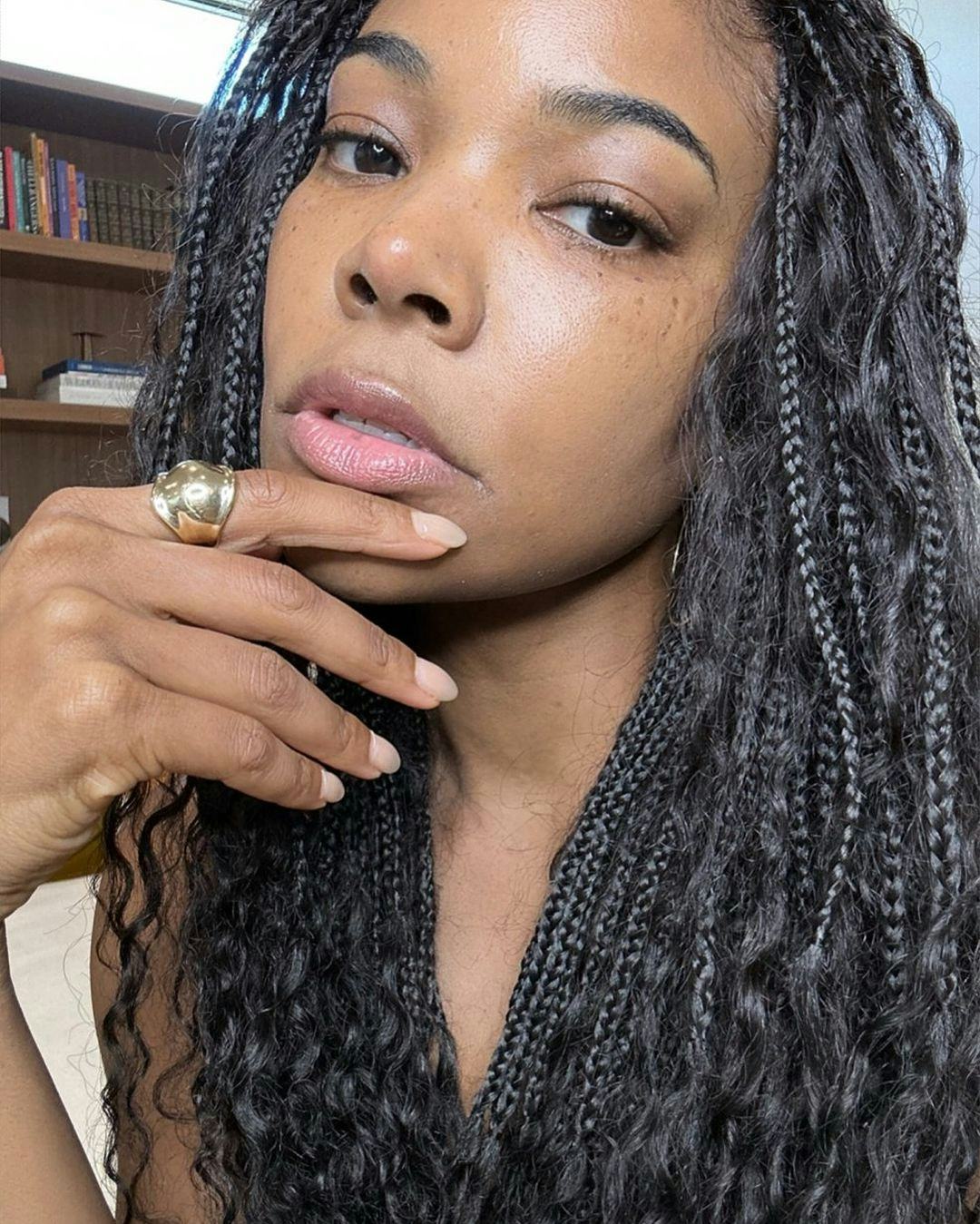 Gabrielle Union's Braids & Curls Are A Sweet, Summery Combination