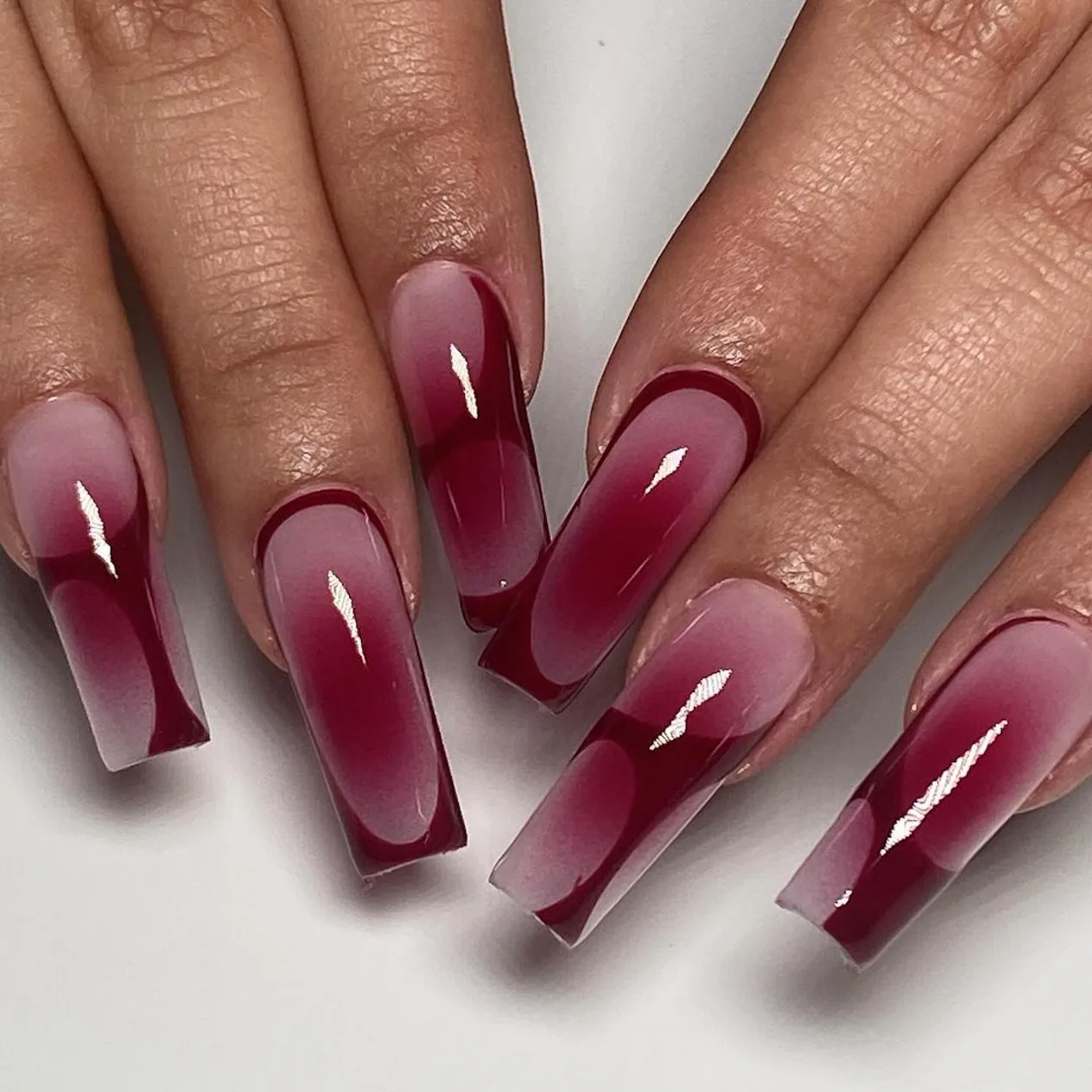 12 Burgundy Nail Art Ideas For A “Cherry Mocha” Fall