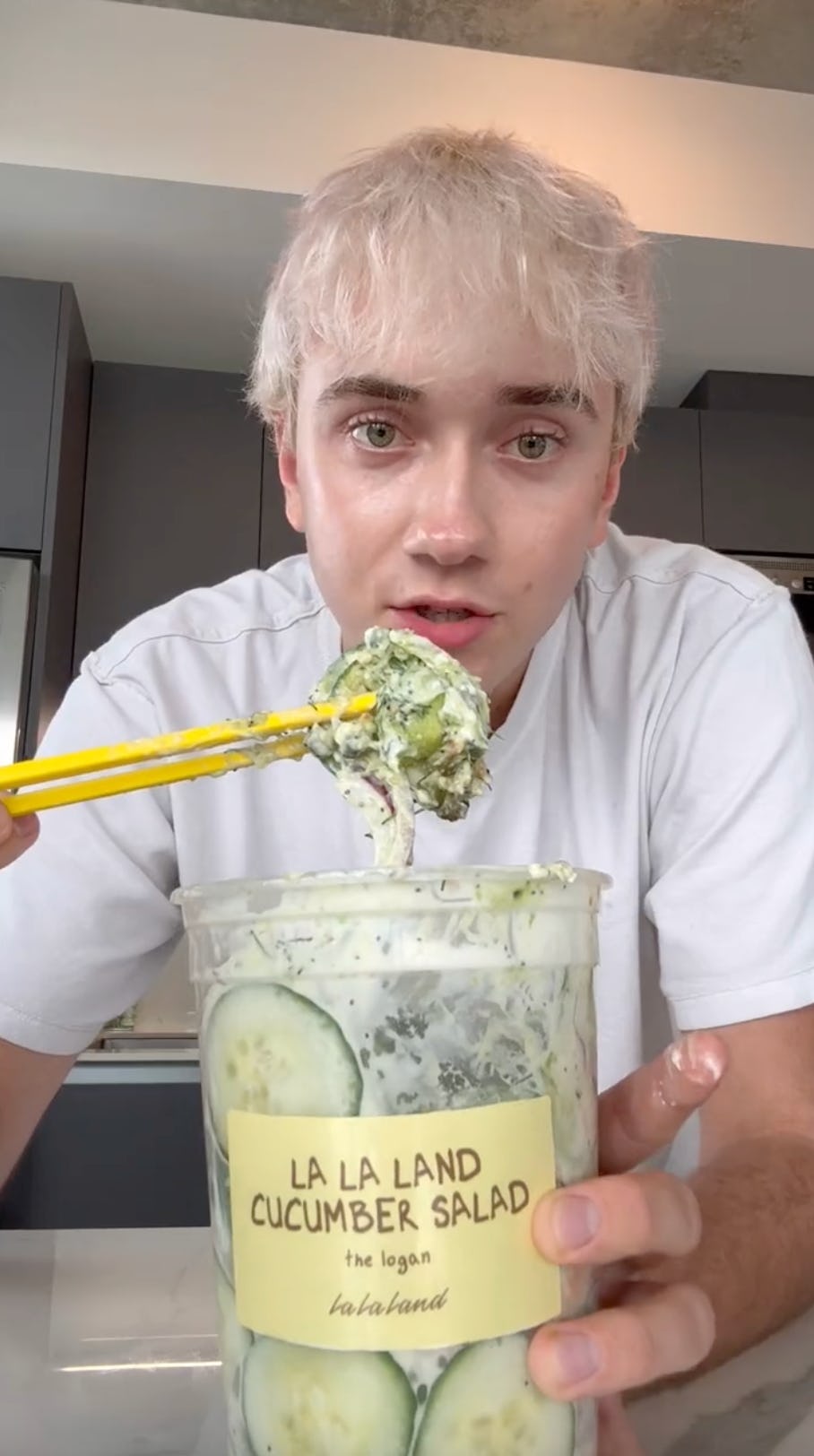 I Tried Logan Moffitt's Viral Cucumber Salad From TikTok