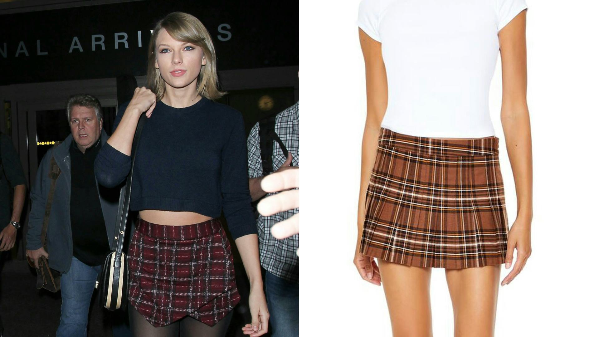Dupes For Taylor Swift's Plaid Skirts, Her Go-To Fall Bottoms