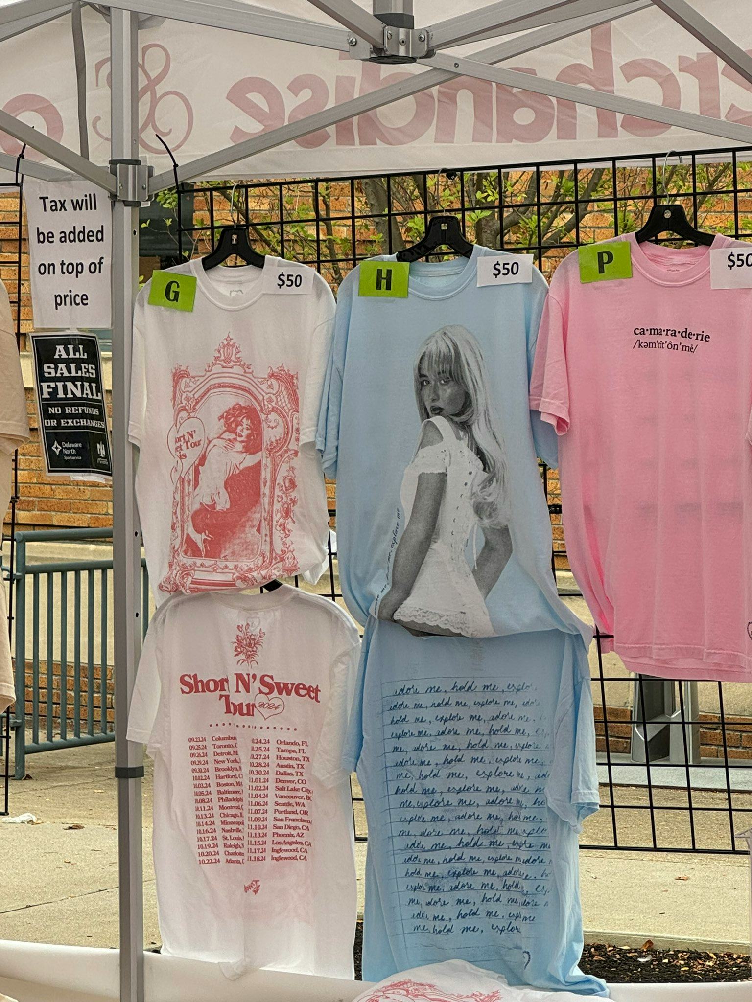 A Guide To Sabrina Carpenter's Short N' Sweet Tour Merch