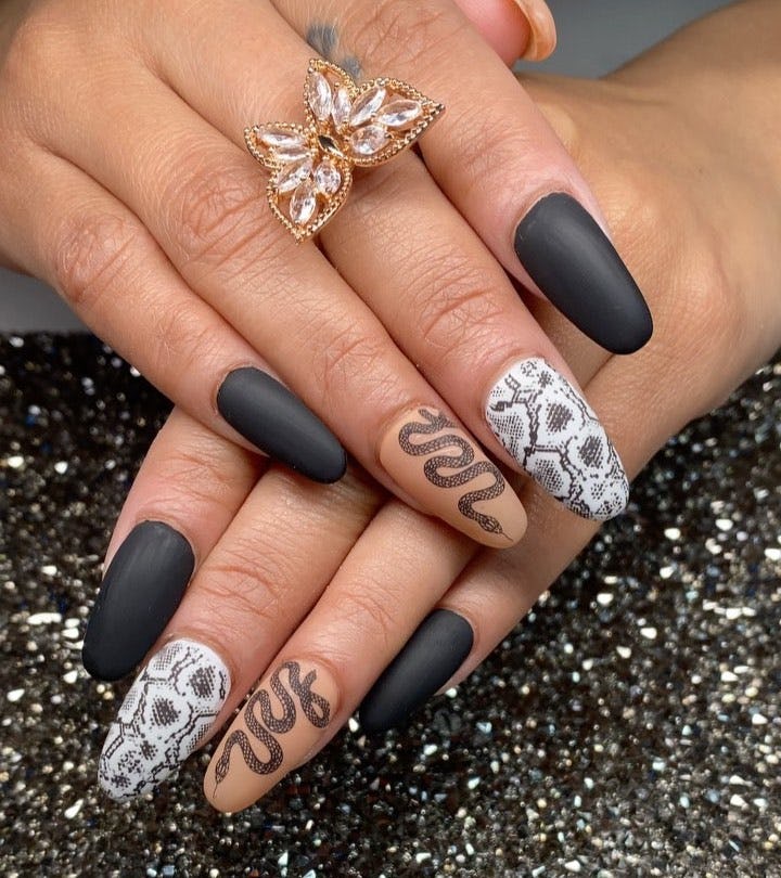 10 Snake Nail Art Ideas For The 2025 Lunar New Year