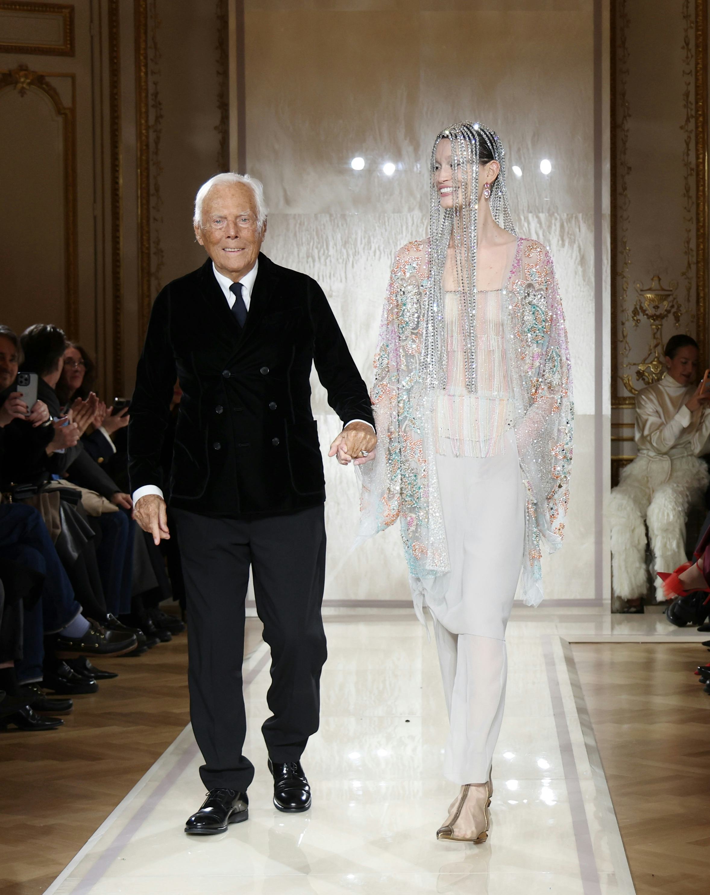 Armani Prive Couture Fetes 20 Years of Opulence in Paris