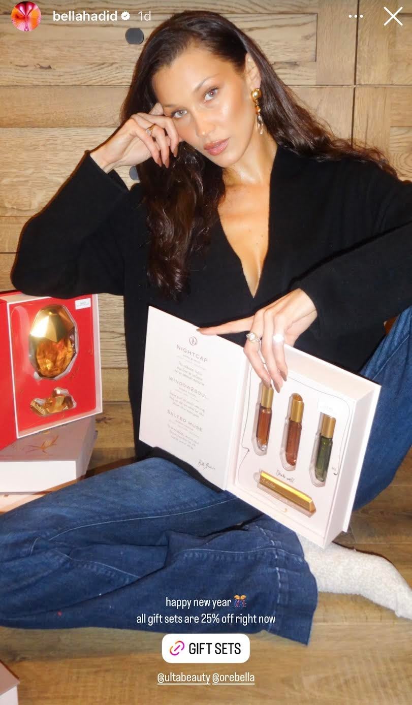 Bella Hadid’s “Mocha Mousse” Nails Are Serving Old Money Vibes