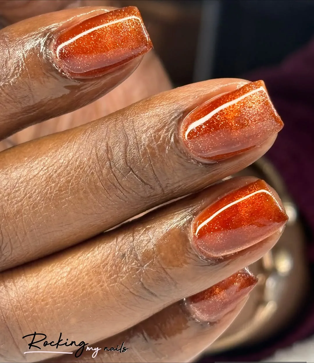 16 Orange Cat-Eye Nail Ideas With Taylor Swift 'Showgirl' Energy