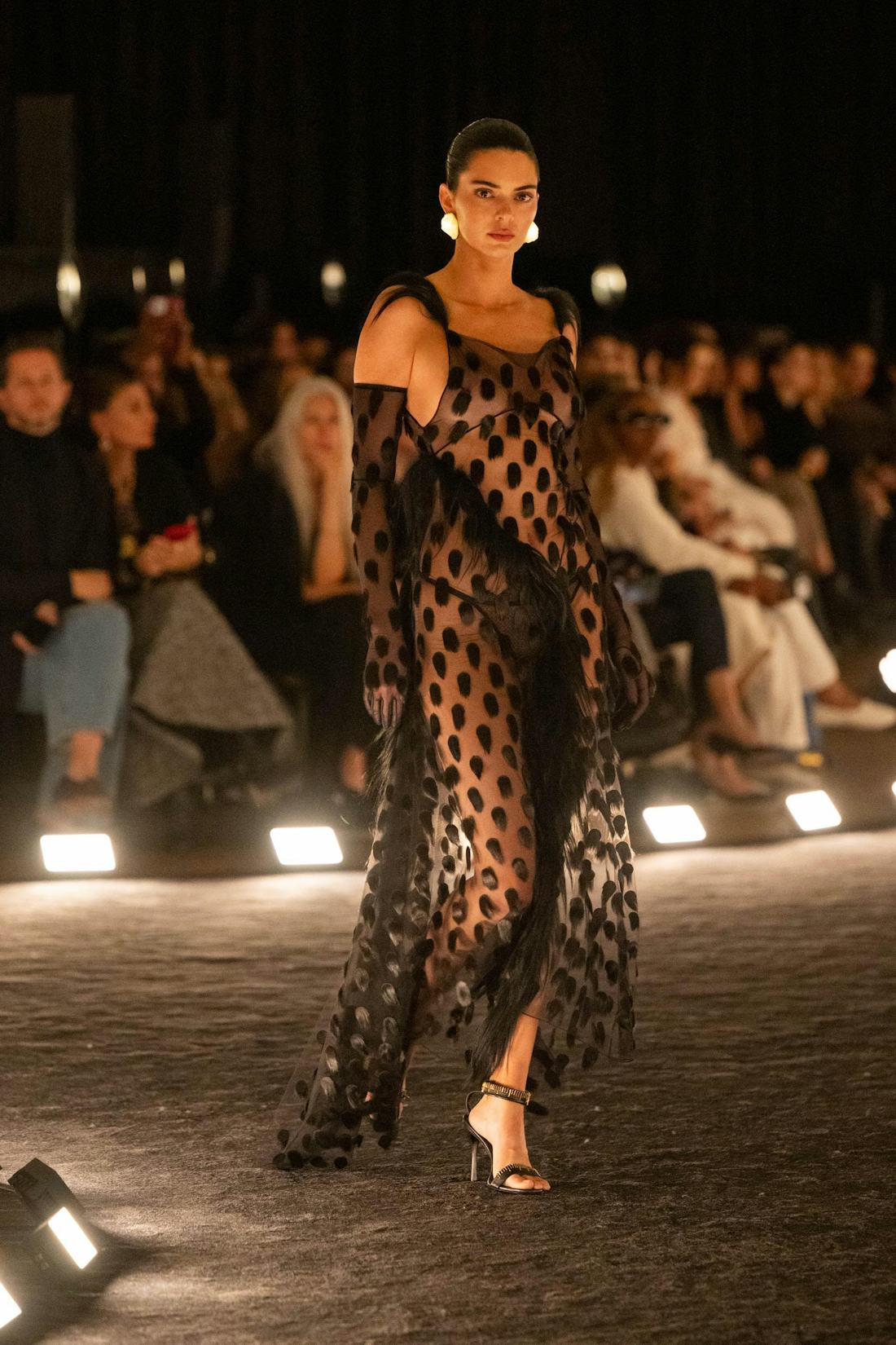 Kendall Jenner Freed The Nip In Her Nakedest Catwalk Dress Yet At PFW