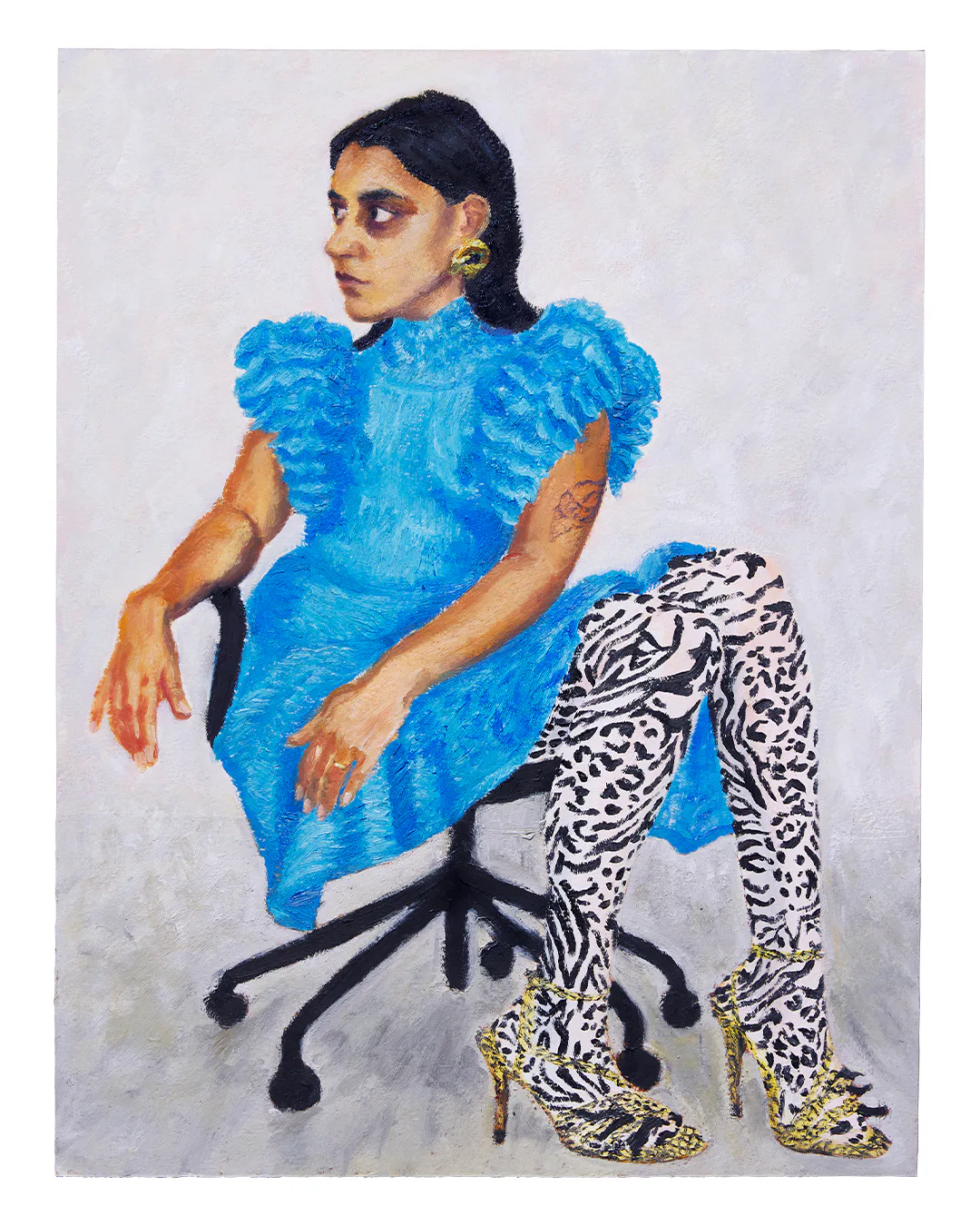 Artist Louise Sartor Paints Her Friends in the Season's Top Fashion