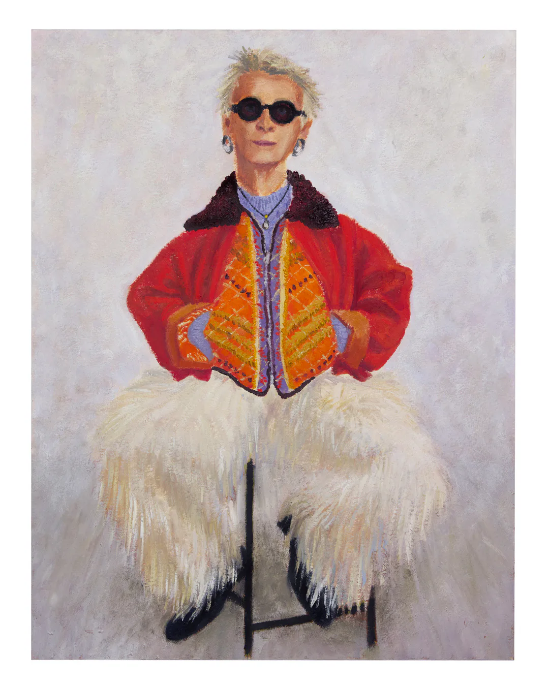 Artist Louise Sartor Paints Her Friends in the Season's Top Fashion