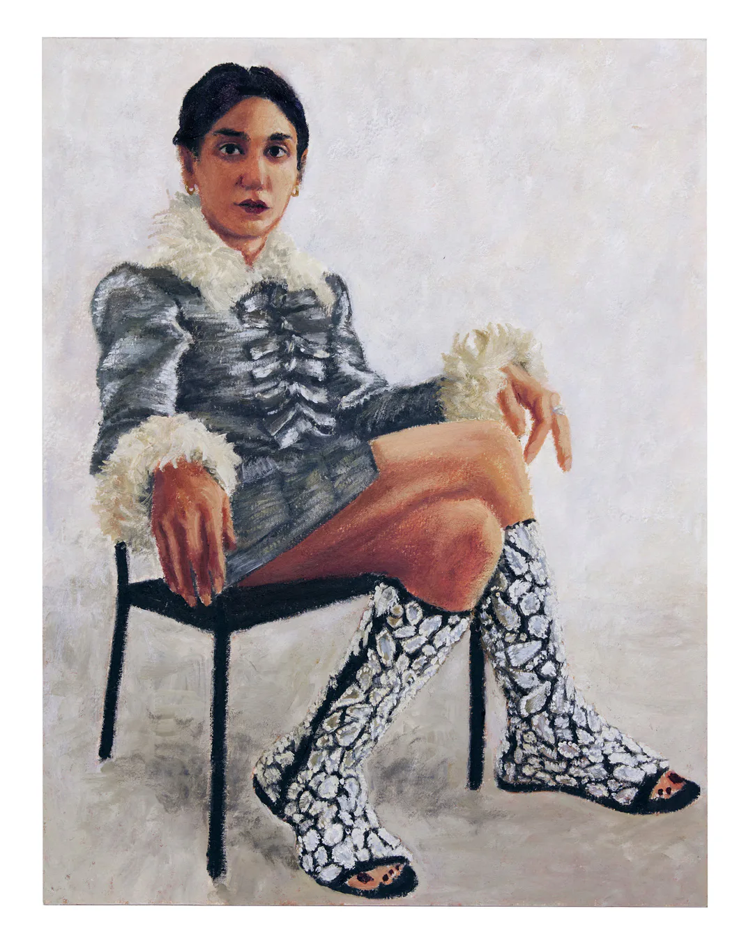 Artist Louise Sartor Paints Her Friends in the Season's Top Fashion