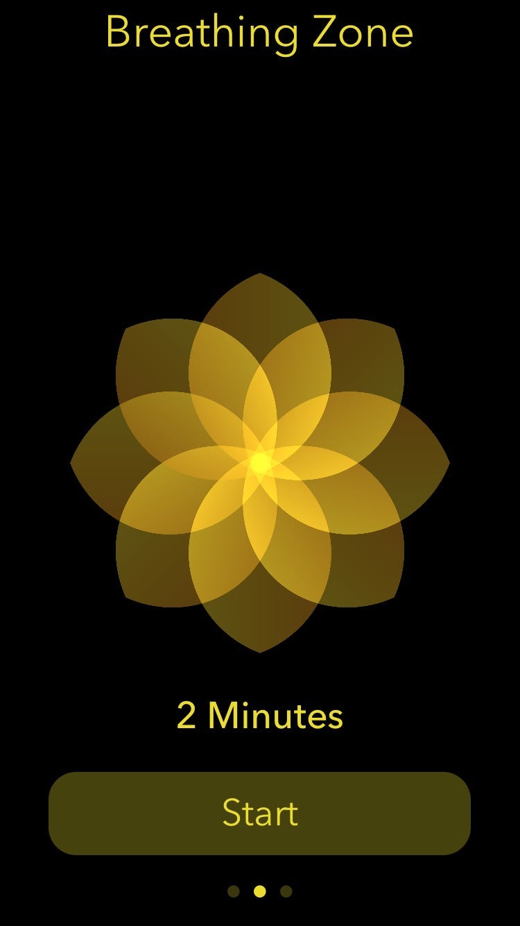 The “Breathing Zone” App Makes 2 Minutes Of Daily Breathwork Easy