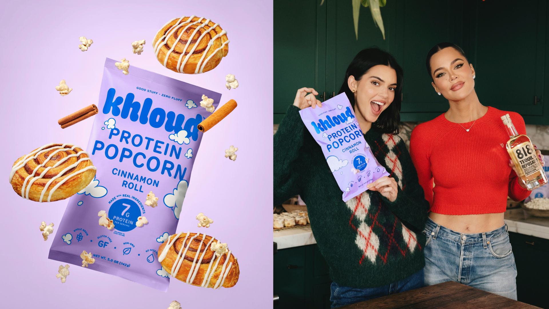 I Tried Khloé Kardashian's Khloud Cinnamon Roll Protein Popcorn