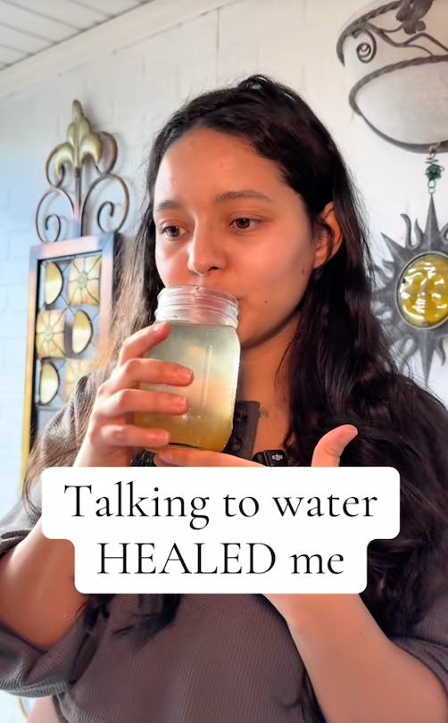 Talking To Your Water Is A Beloved Manifestation Technique