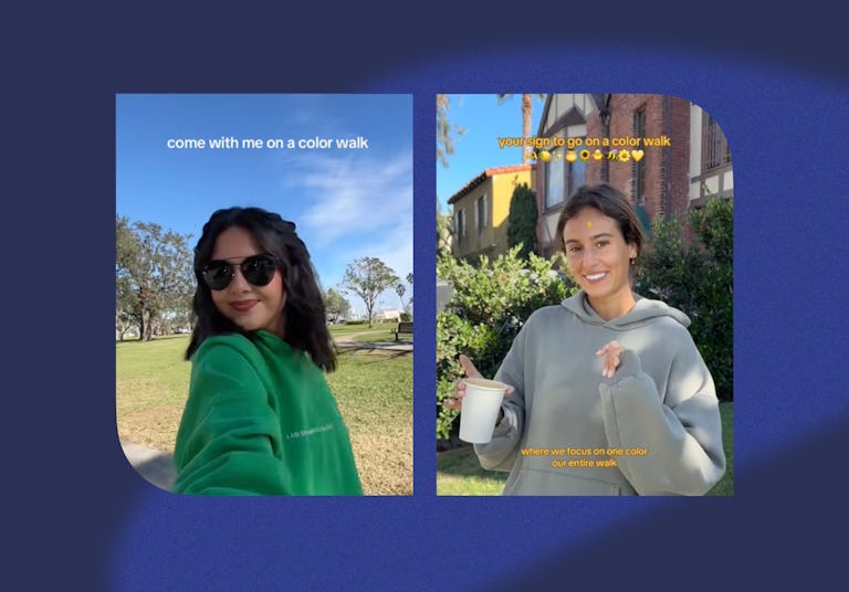 TikTok's "Color Walks" Are The The Easiest Way To Feel Grounded