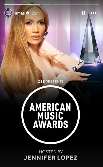 Jennifer Lopez Wore A Sparkly Hooded Dress In New AMAs Promo