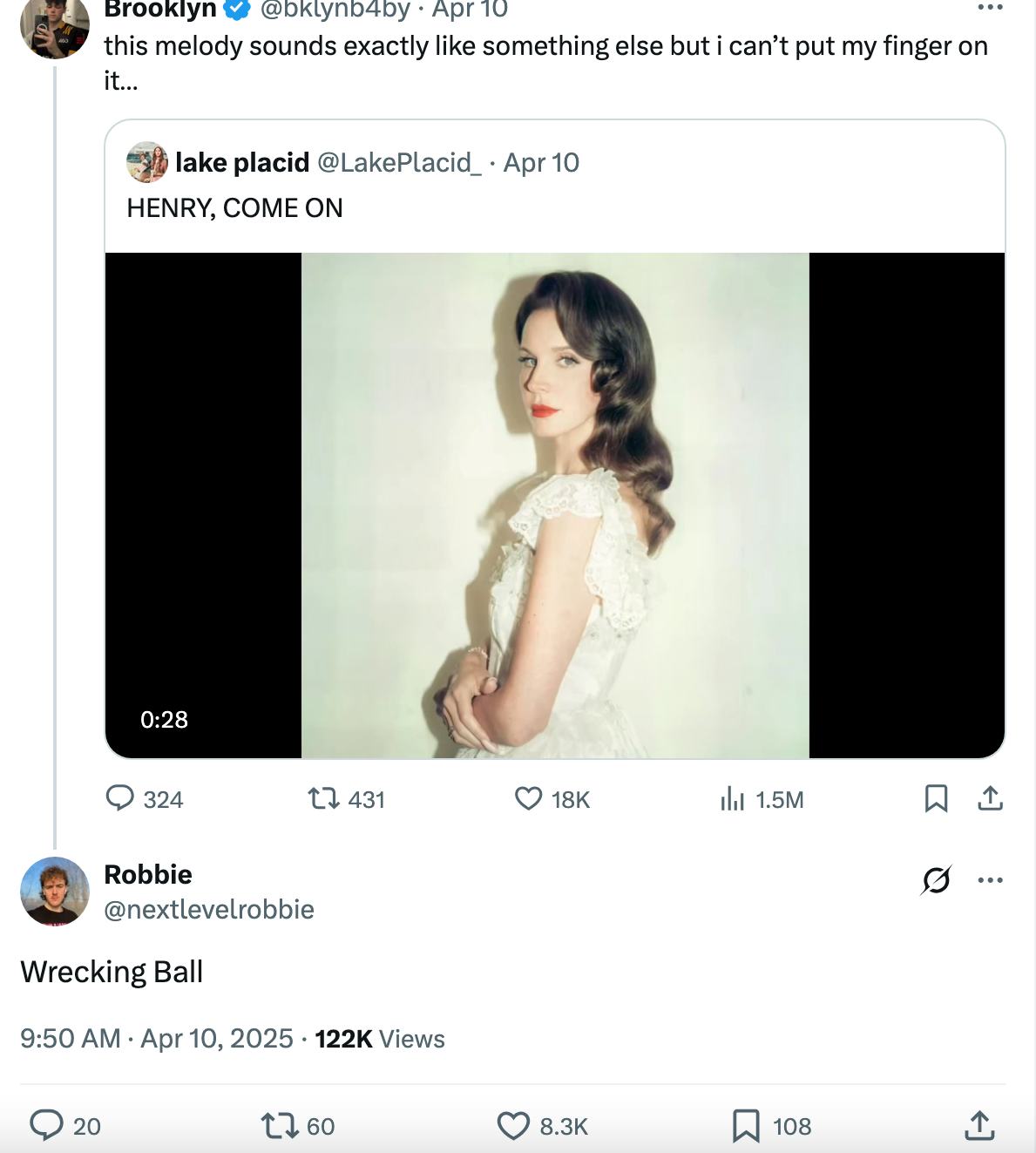 Lana Del Rey's "Henry, Come On" Sparks Miley Cyrus Comparisons