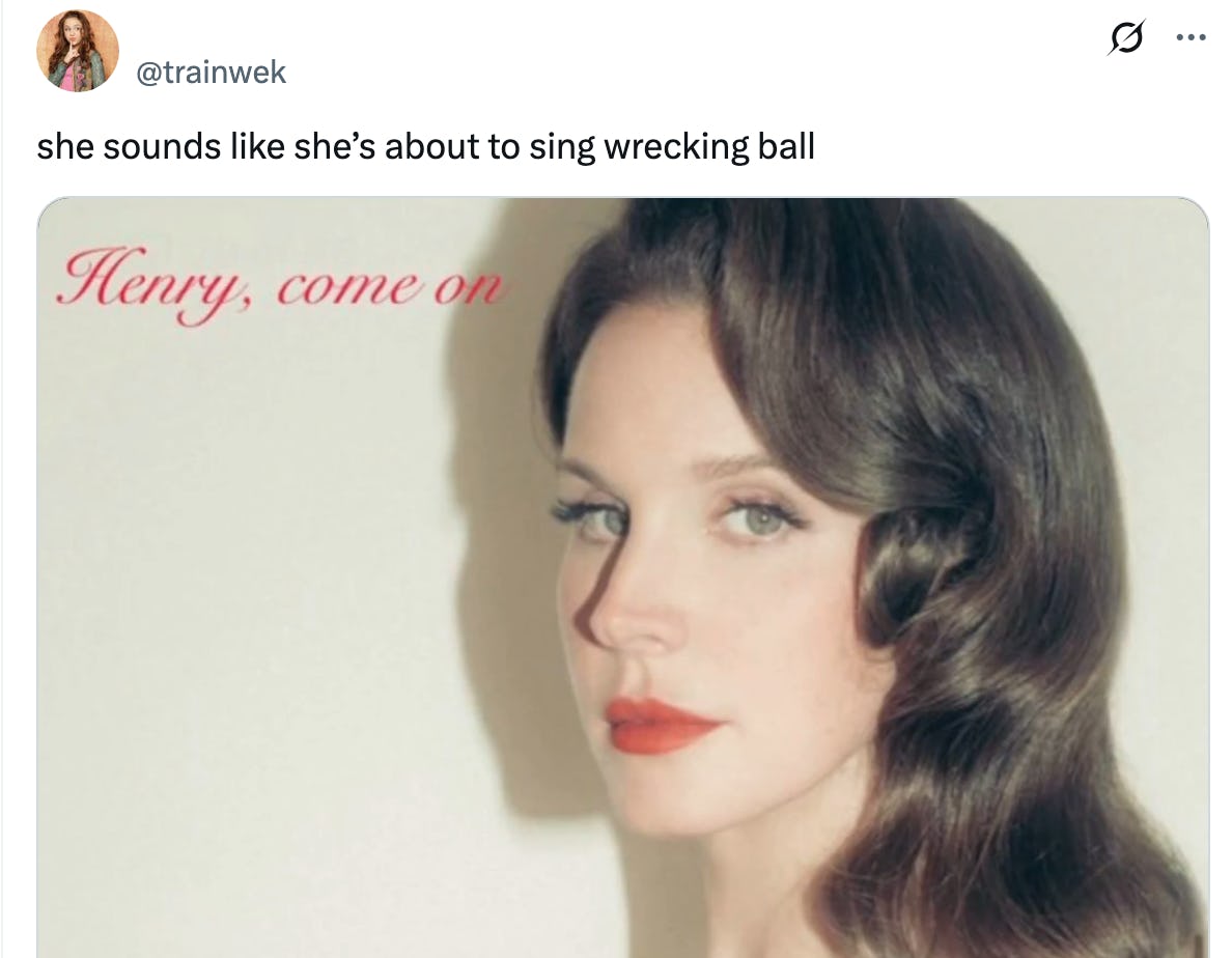 Lana Del Rey's "Henry, Come On" Sparks Miley Cyrus Comparisons