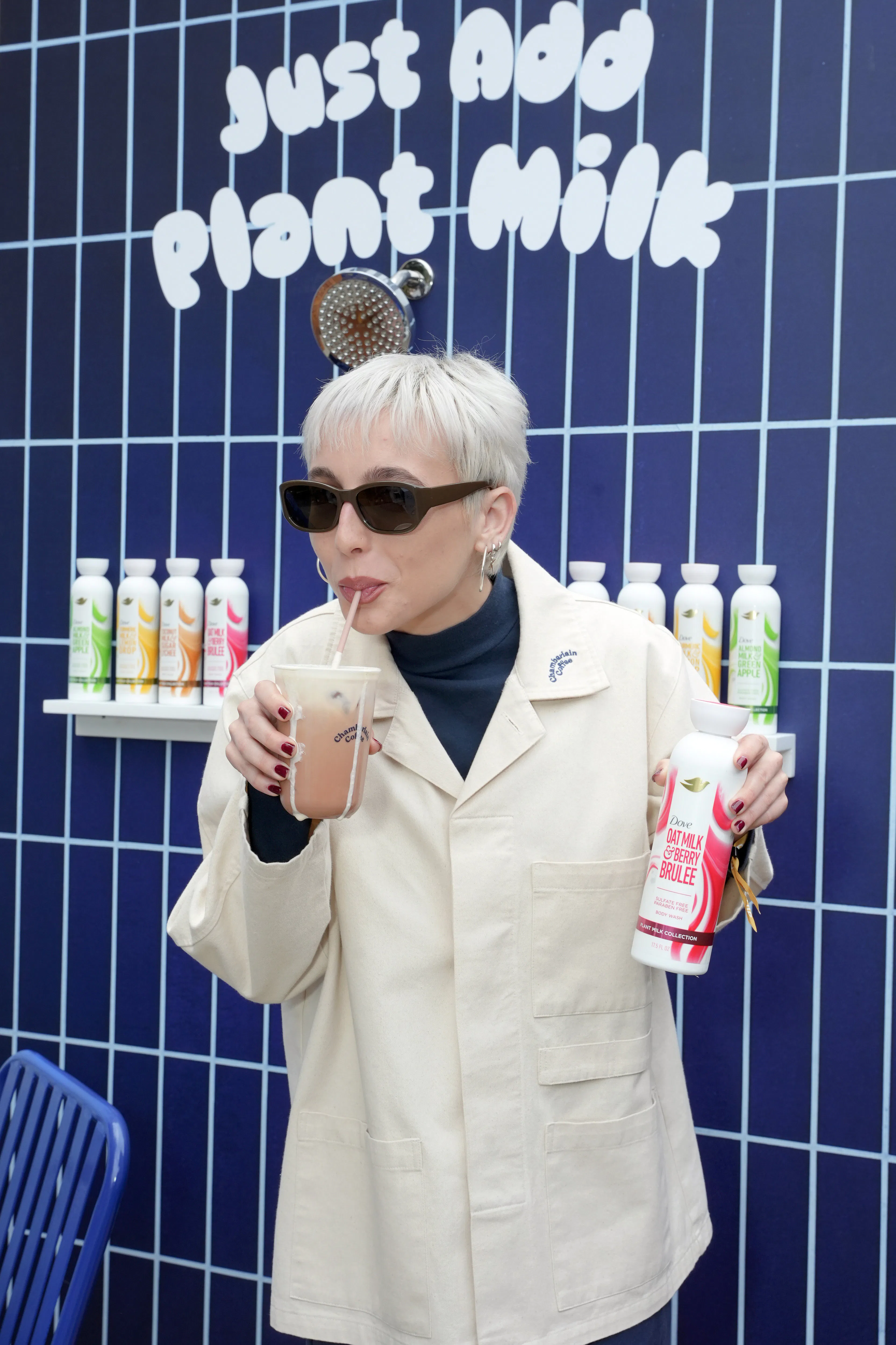 I Tried Dove & Emma Chamberlain's Oat Milk Berry Brulee Latte